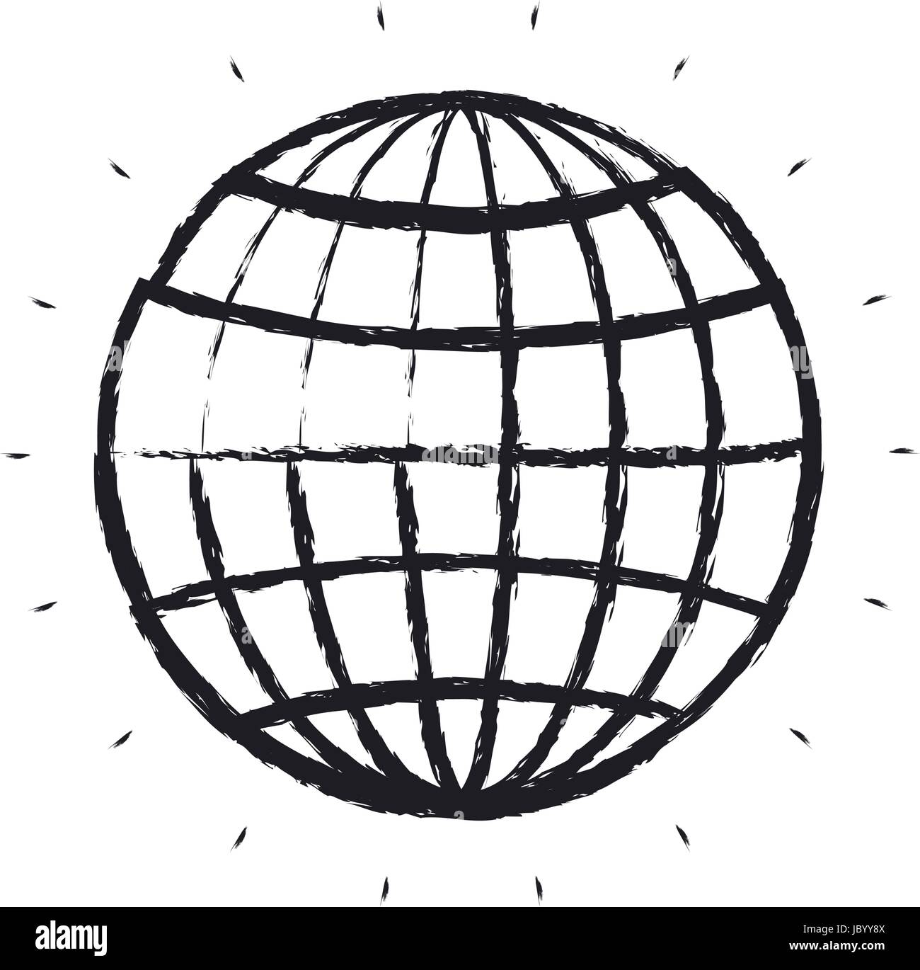 verschwommene Silhouette Vorderansicht Globus Erde Weltdiagramm mit ...