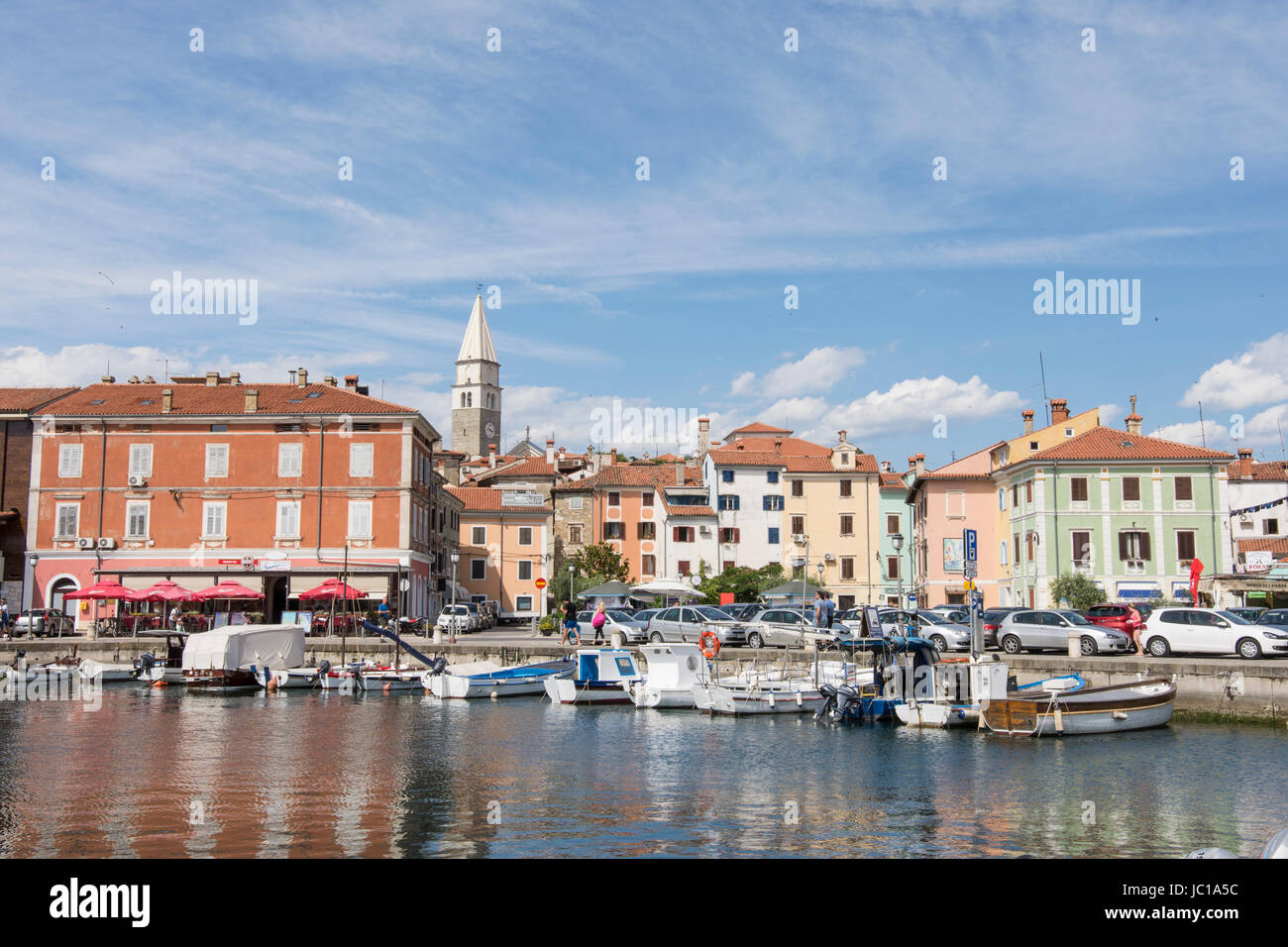 Der Hafen von Izola, Slowenien Stockfotografie - Alamy