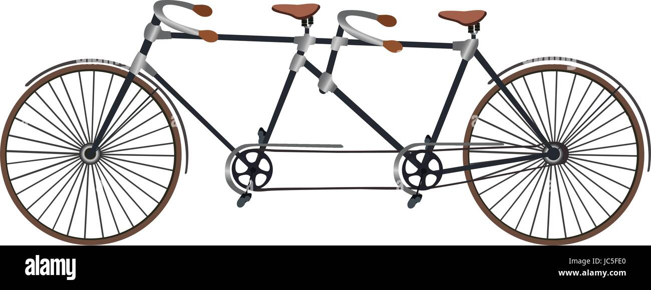 Tandem fahrrad symbol -Fotos und -Bildmaterial in hoher Auflösung – Alamy