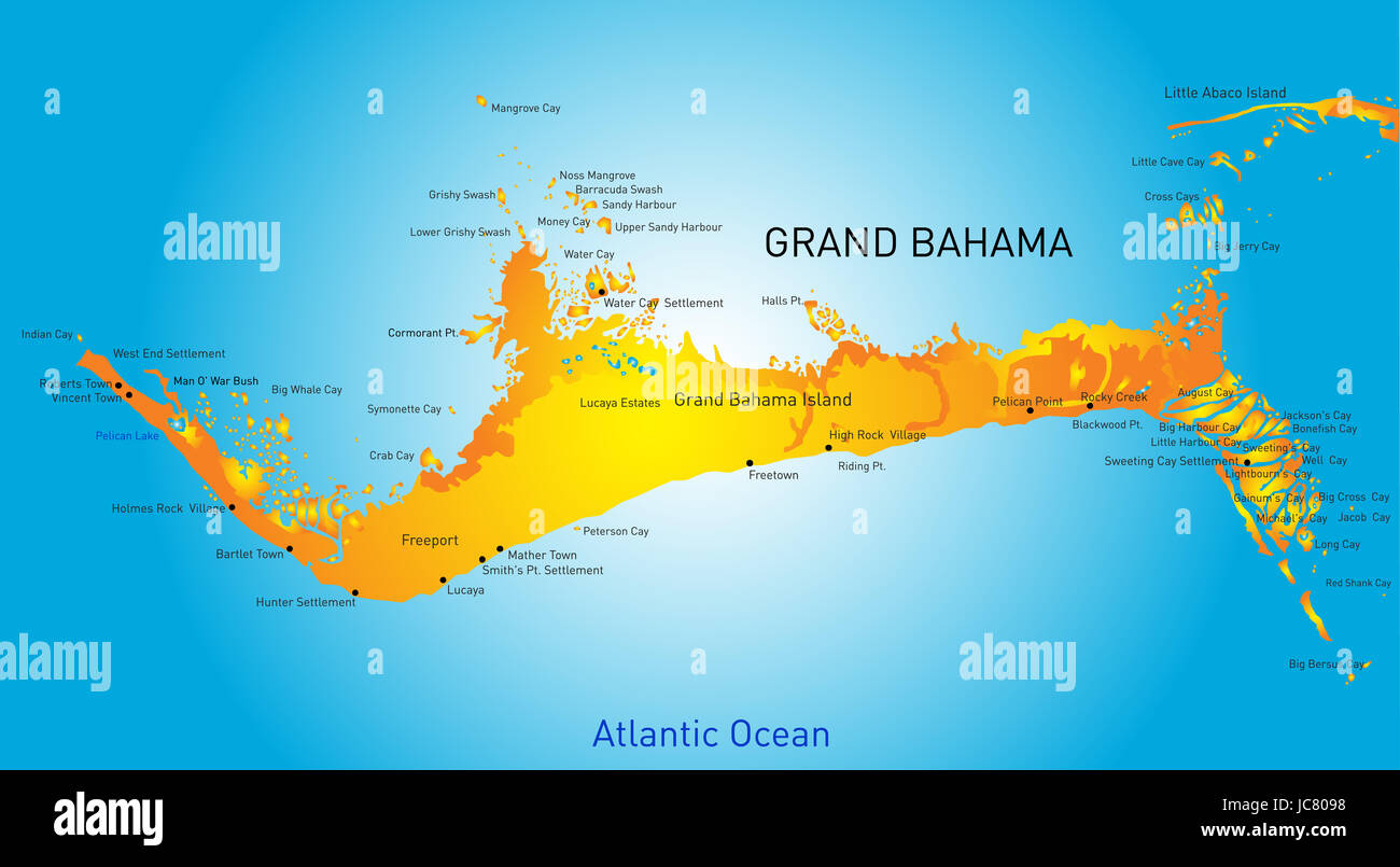 Grand bahama island map -Fotos und -Bildmaterial in hoher Auflösung – Alamy