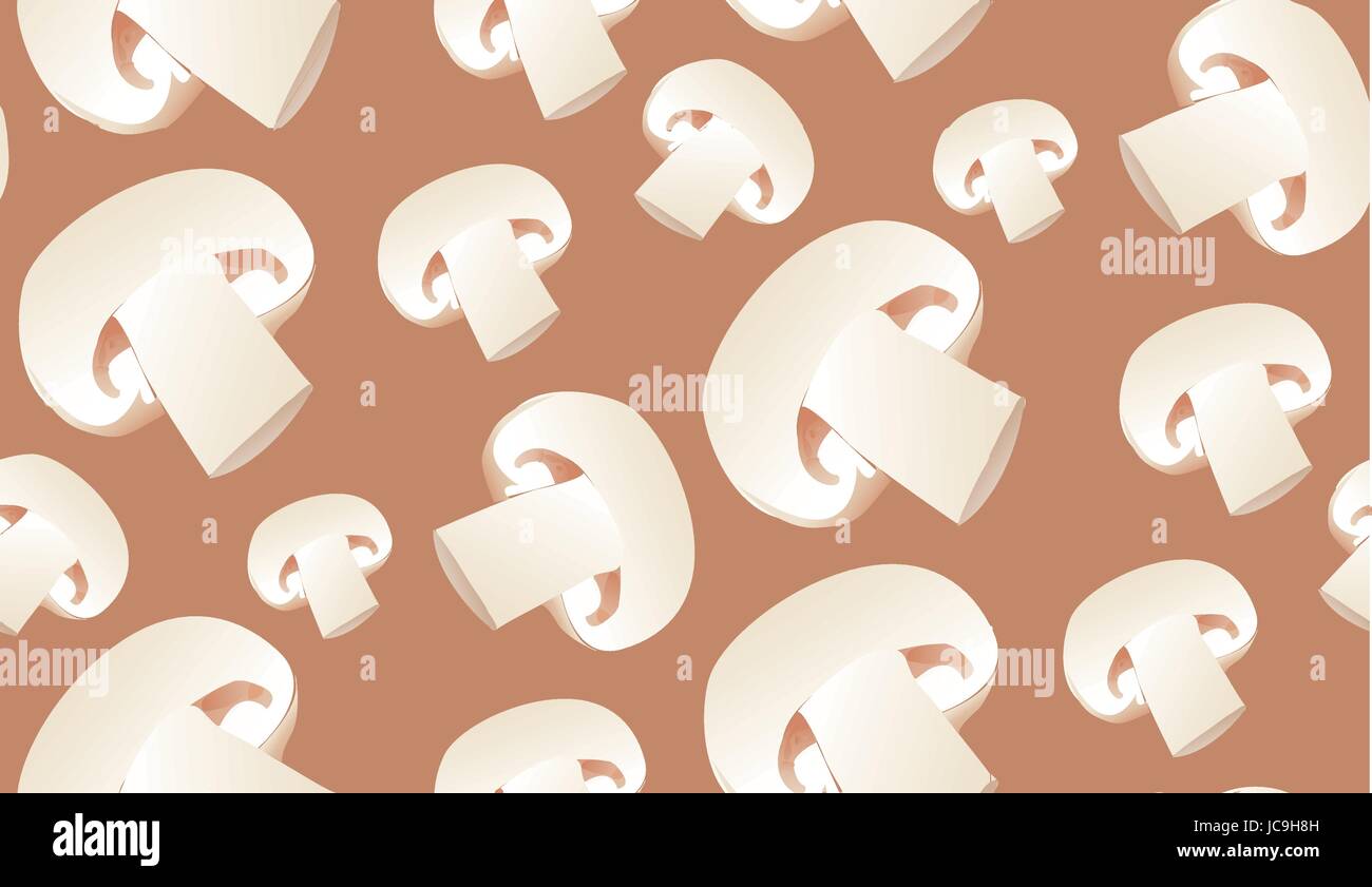 Pilz Pilze Champignon Scheiben Scheibe abschneiden Musterdesign Textur ...