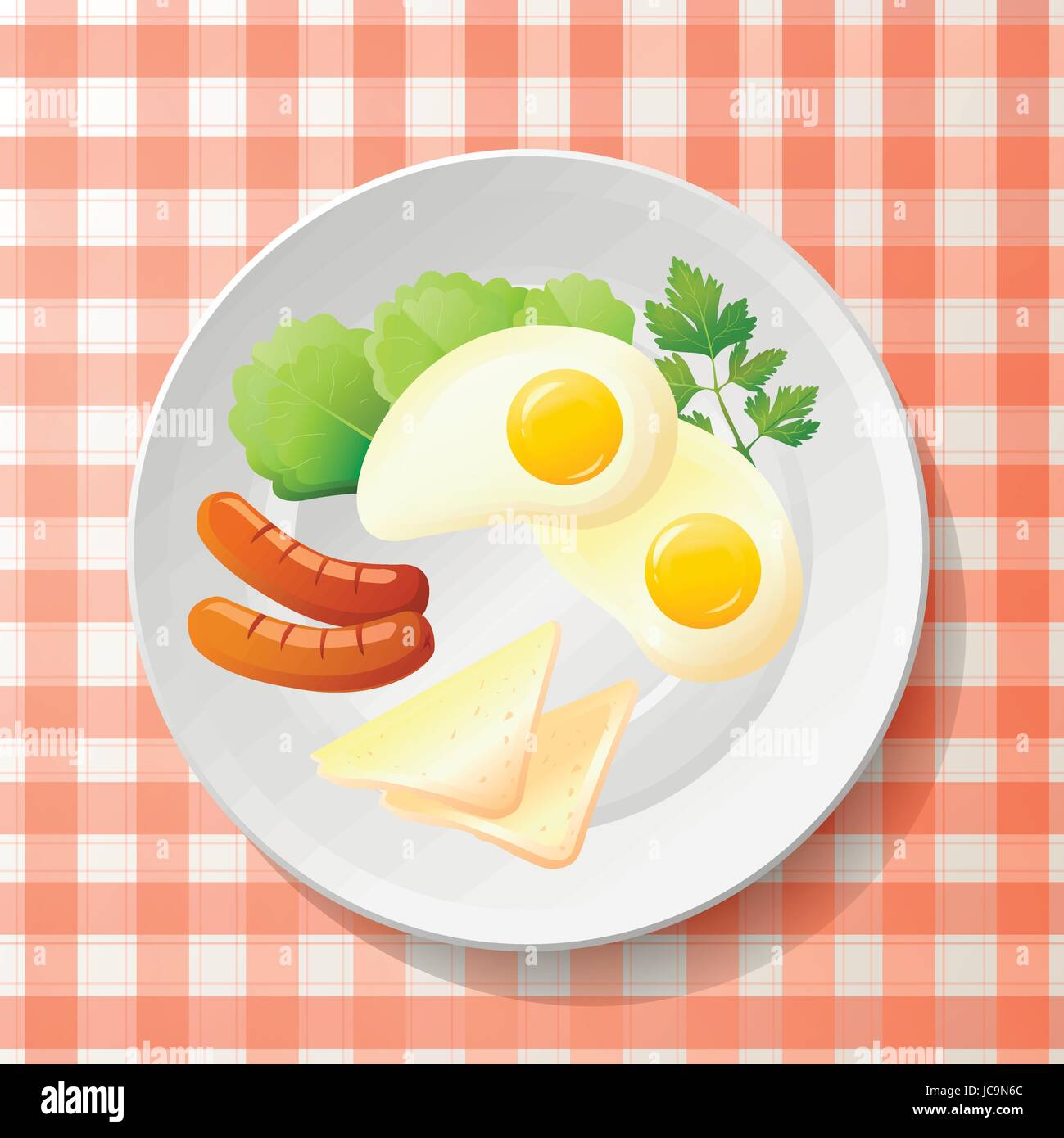 Toast mit und wurst Stock-Vektorgrafiken kaufen - Alamy