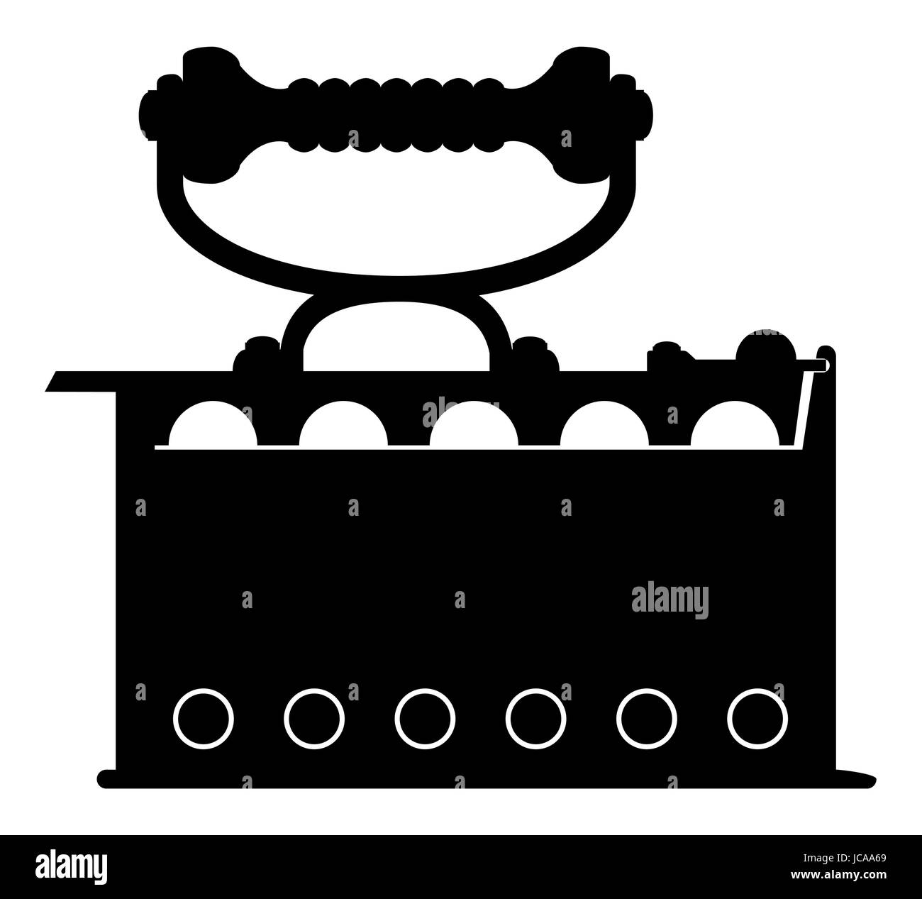 Flatironl alte retro Vintage Icon-Vorrat Vektor-Illustration isoliert ...