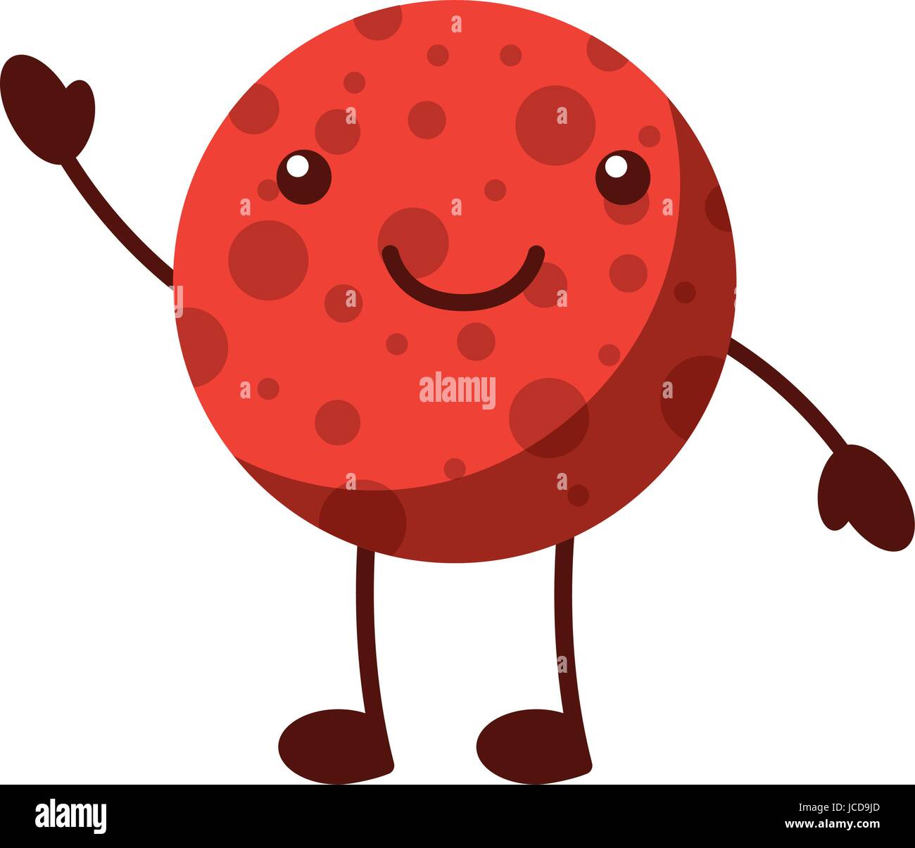 Planet mars Comic-Figur Stock-Vektorgrafik - Alamy