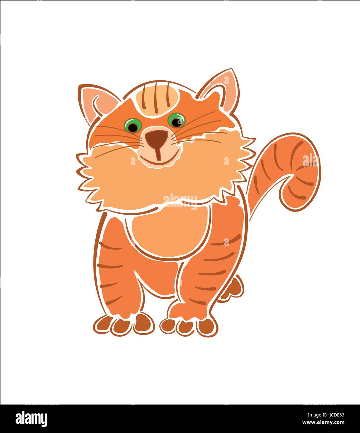 Gestreifte tabby katze Stock-Vektorgrafiken kaufen - Alamy