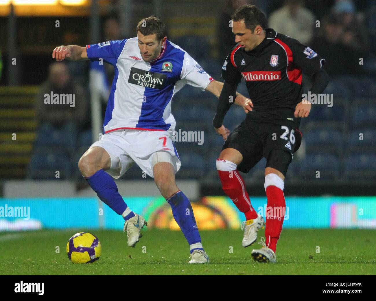 BRETT EMERTON & MATTHEW ETHERINGTON BLACKBURN ROVERS V STOKE CITY ...