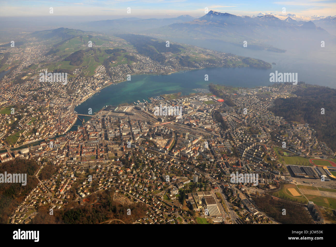 Luzerner Alpen Panorama Übersicht Berge Luzern Schweiz Stadt Stadt ...