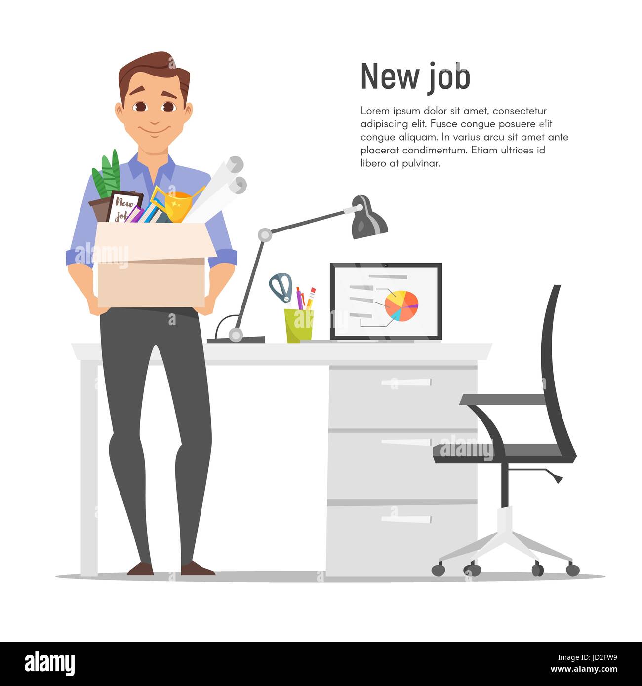 Mitarbeiter am arbeitsplatz Stock-Vektorgrafiken kaufen - Alamy