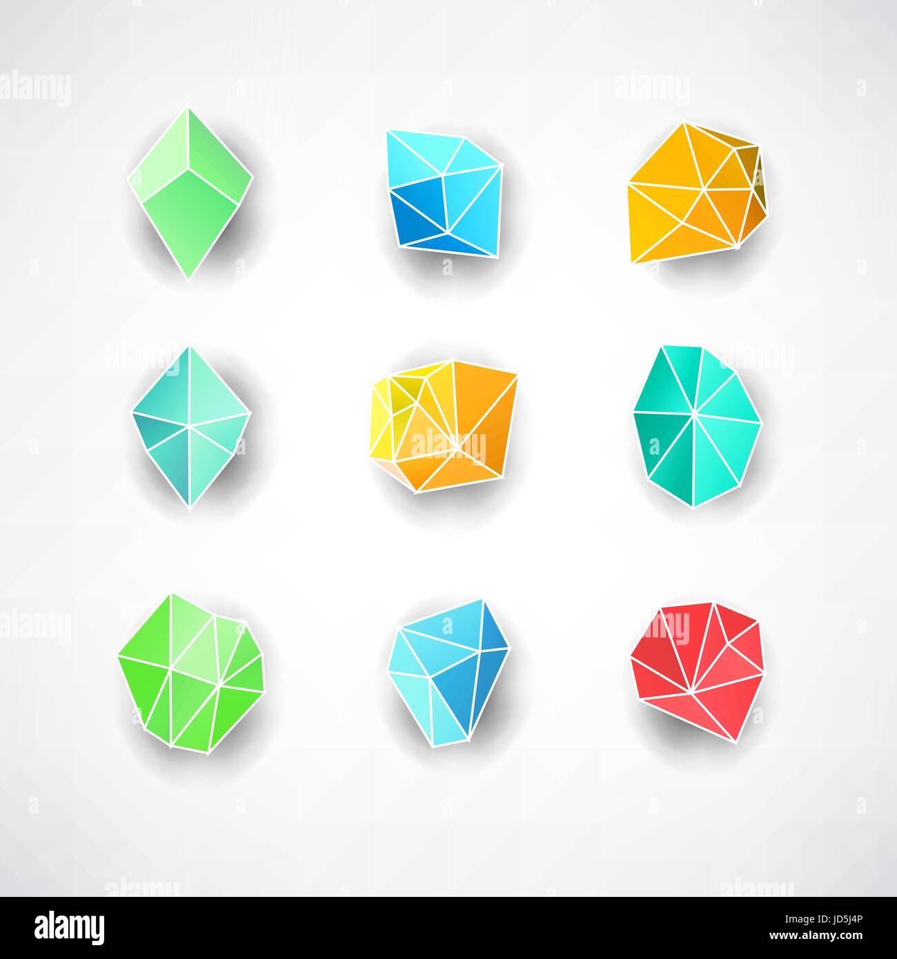 Satz von Symbol und Formen. Trendige Icons und Logos. Geschäft Zeichen ...
