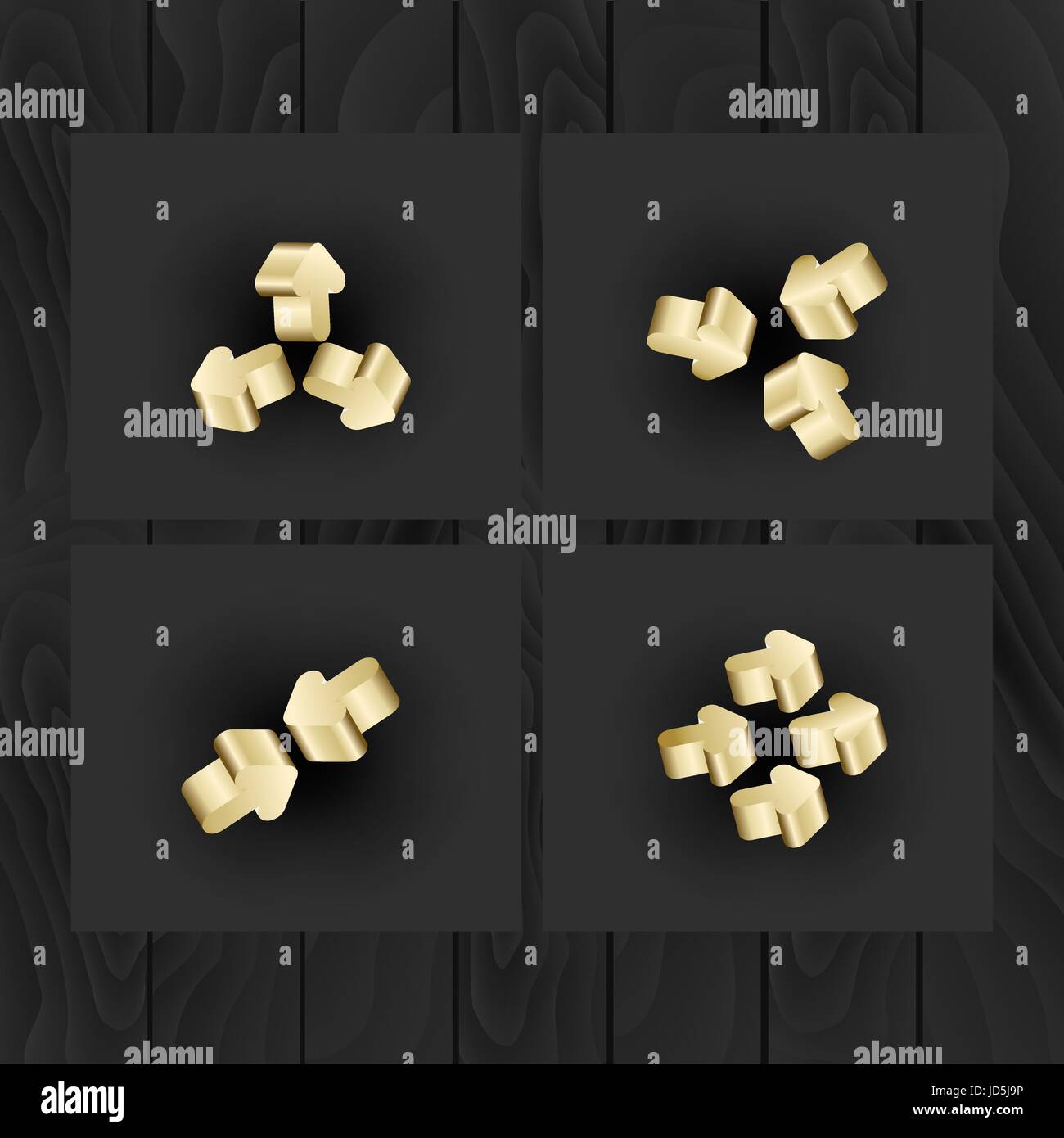 Satz von Symbol und Formen. Trendige Icons und Logos. Geschäft Zeichen ...
