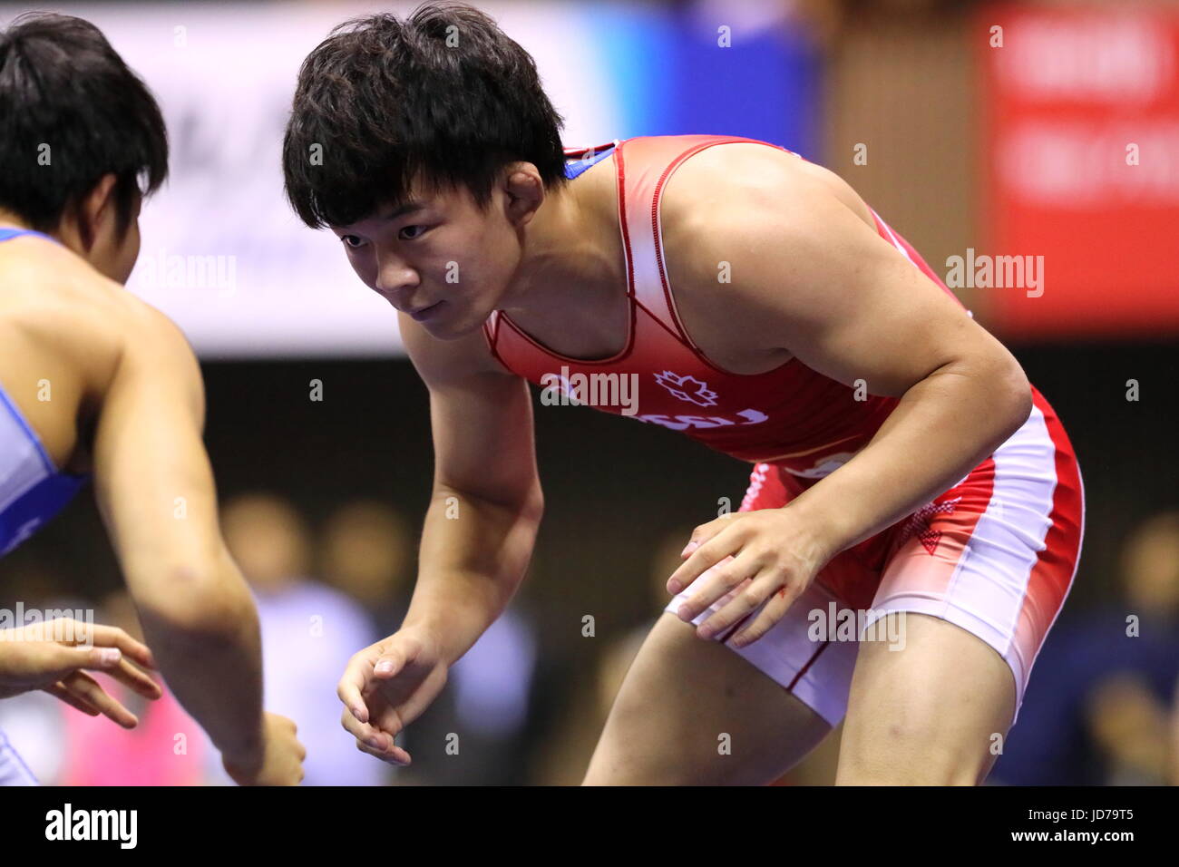 Nd Yoyogi Gymnasium, Tokio, Japan. 18. Juni 2017. Rei Higuchi, 18. Juni 2017 - Wrestling: Meiji ...