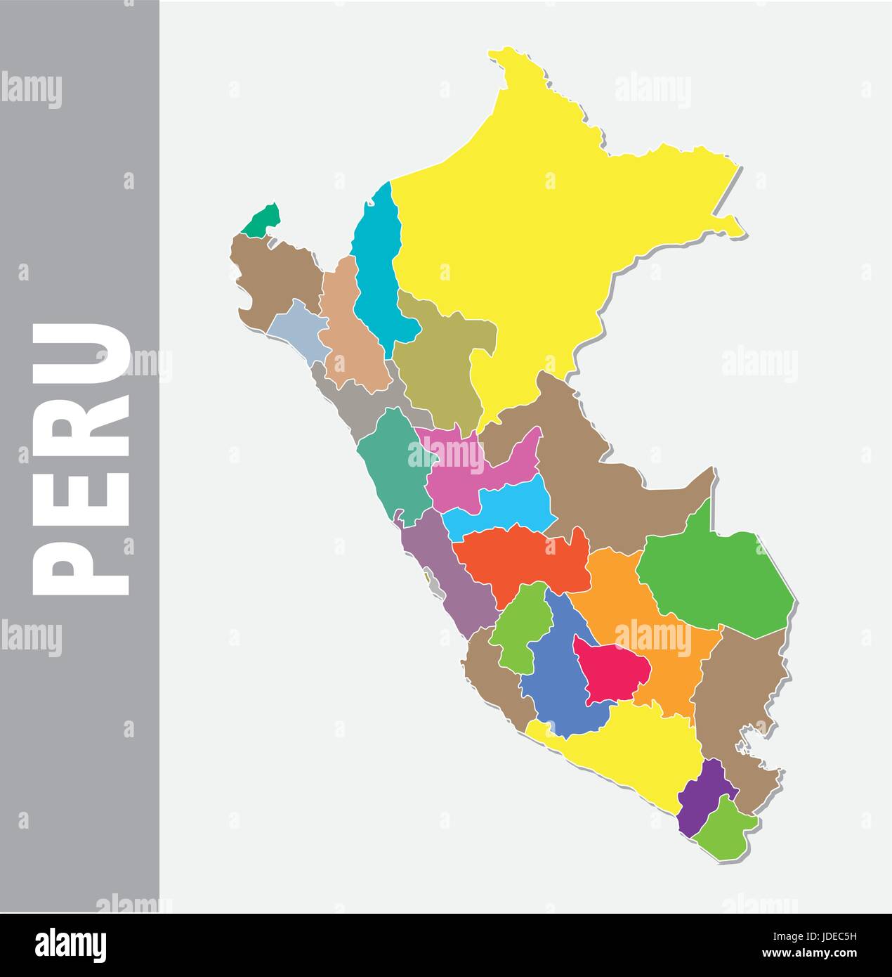 Peru country map -Fotos und -Bildmaterial in hoher Auflösung – Alamy