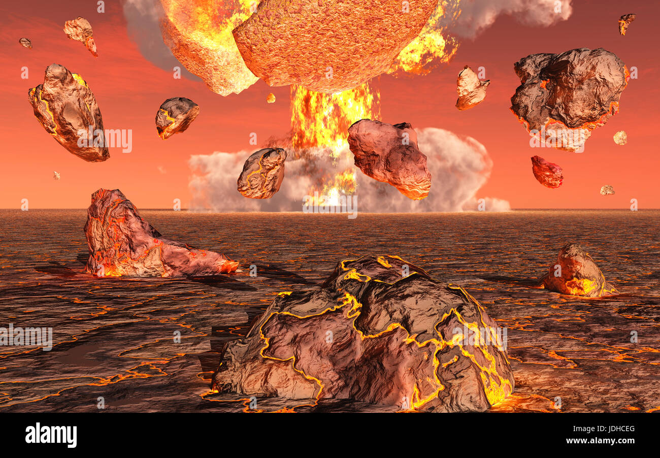 Die Entstehung der Erde Stockfotografie - Alamy