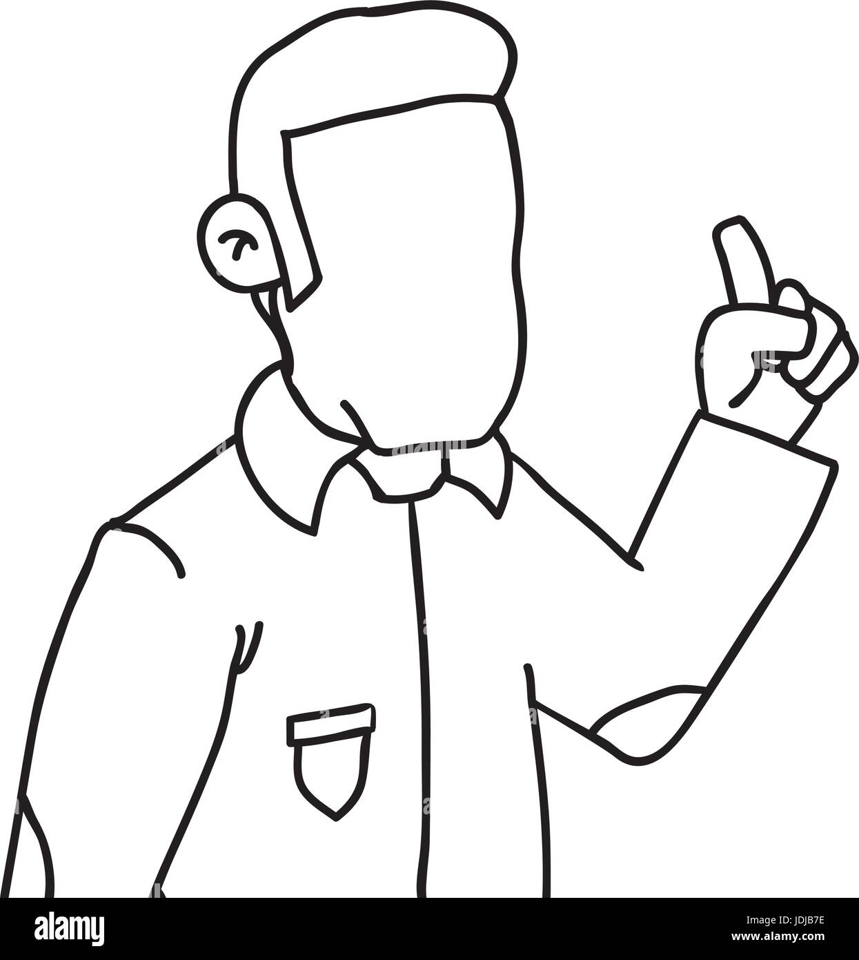 Vorbild karikatur Schwarzweiß-Stockfotos und -bilder - Alamy