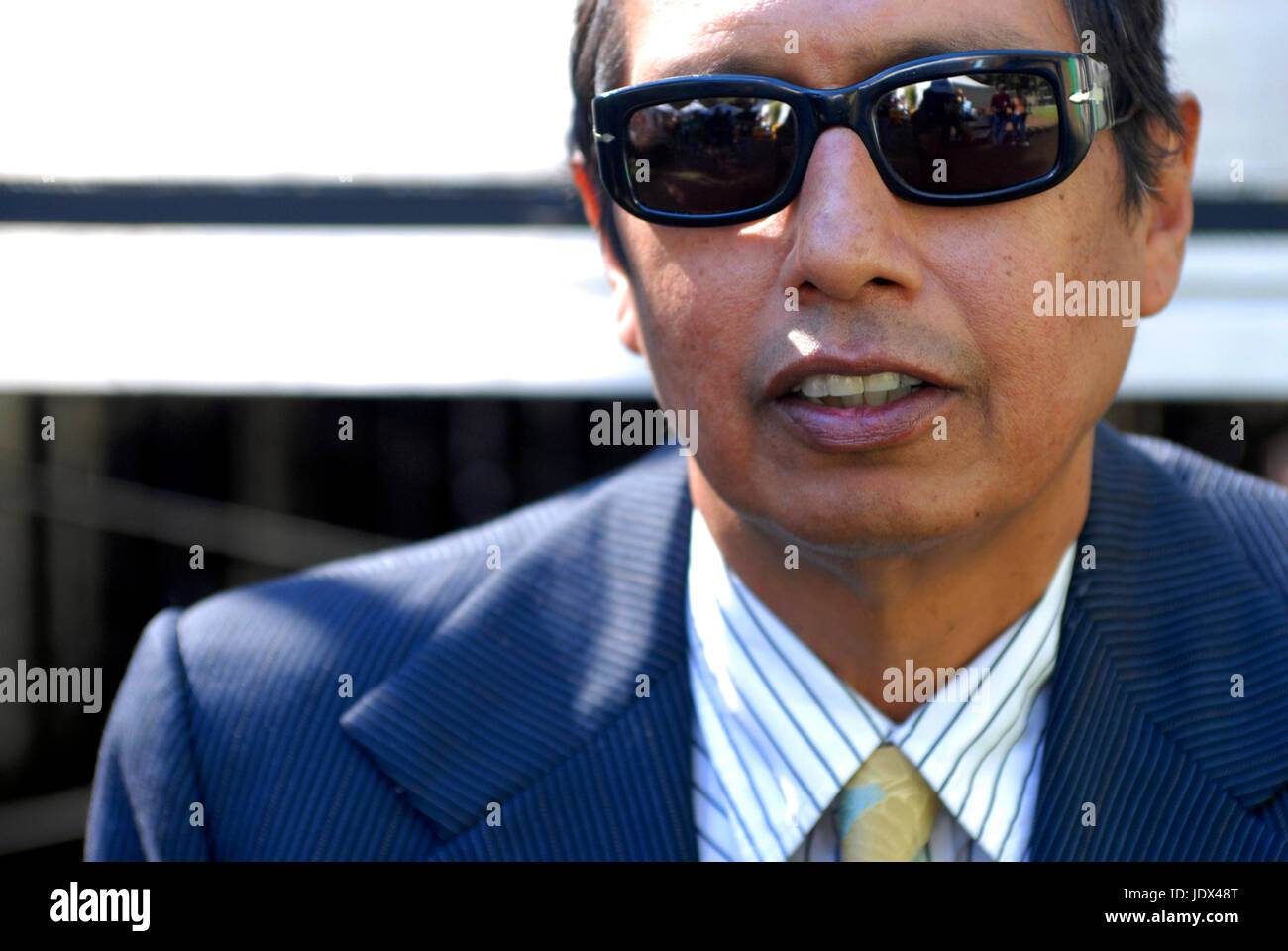 Alejandro Escovedo kaum streng Bluegrass Festival, im Golden Gate Park ...