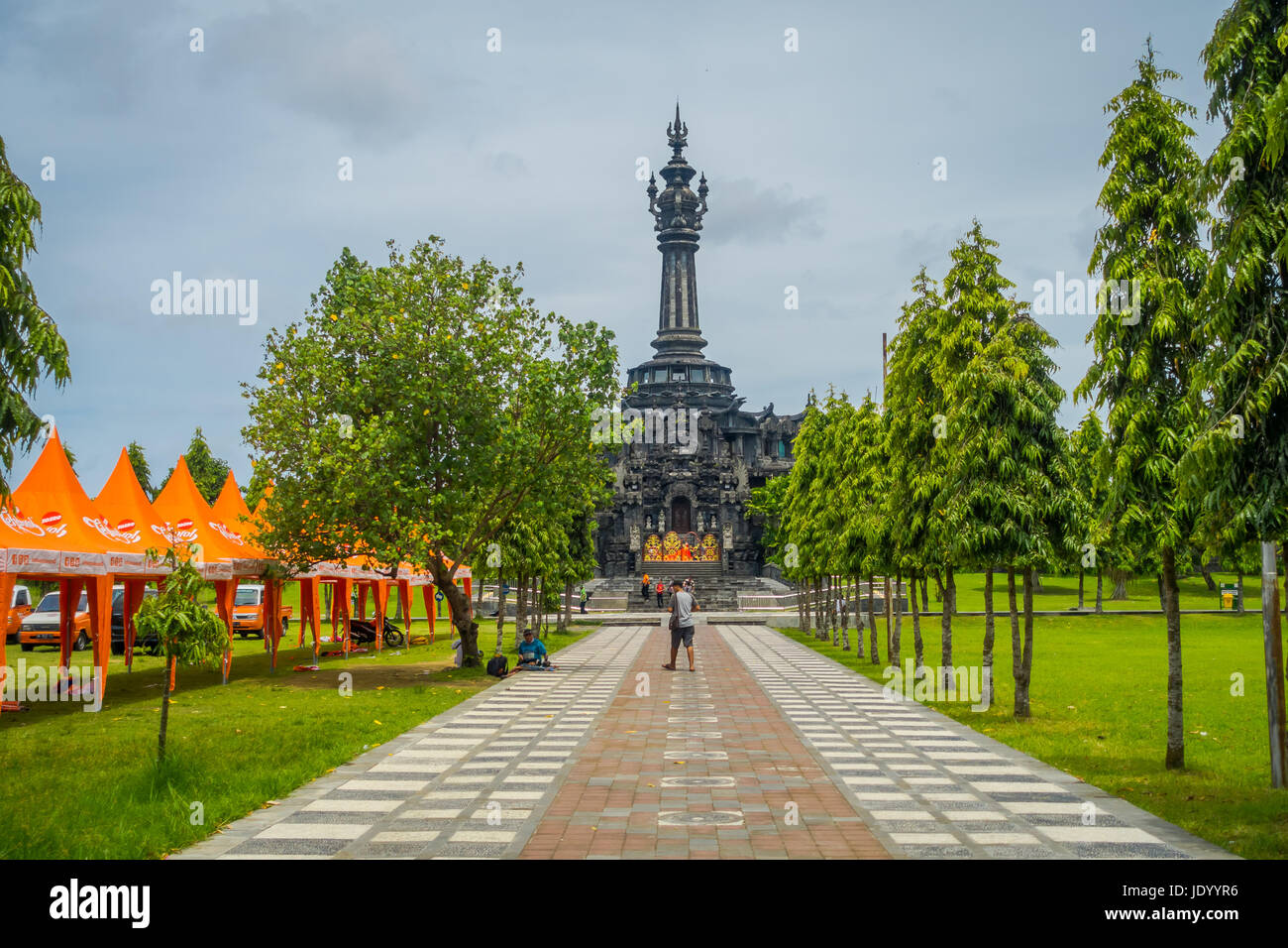 BALI, Indonesien - 8. März 2017: Panorama-Landschaft traditionelle ...