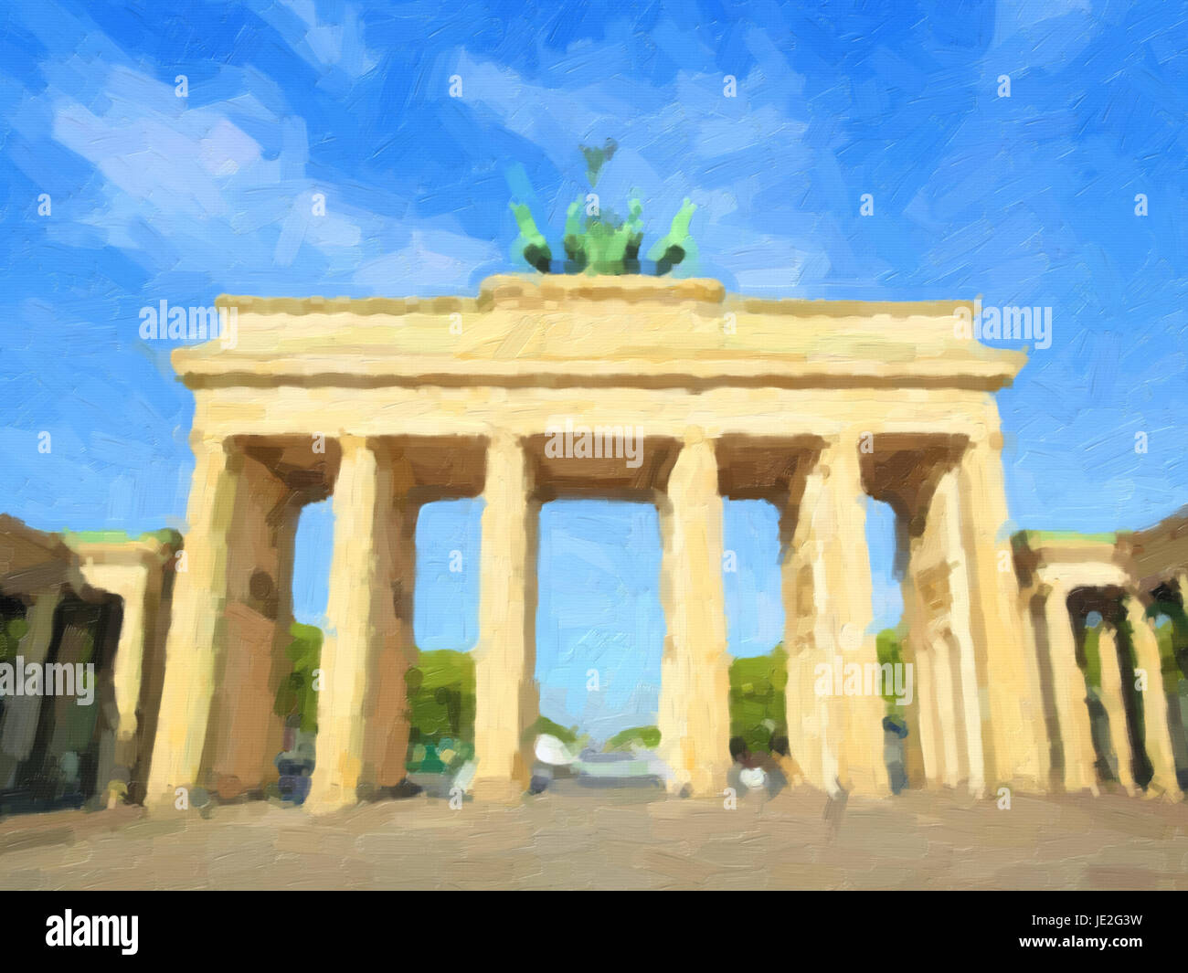 Gemälde von brandenburger tor -Fotos und -Bildmaterial in hoher ...