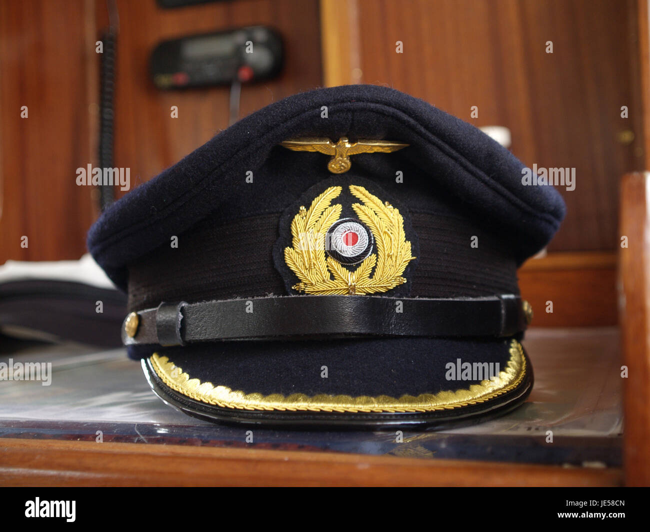 WW2 Deutsche Marine u-Boot-Leutnant Hut Stockfotografie - Alamy