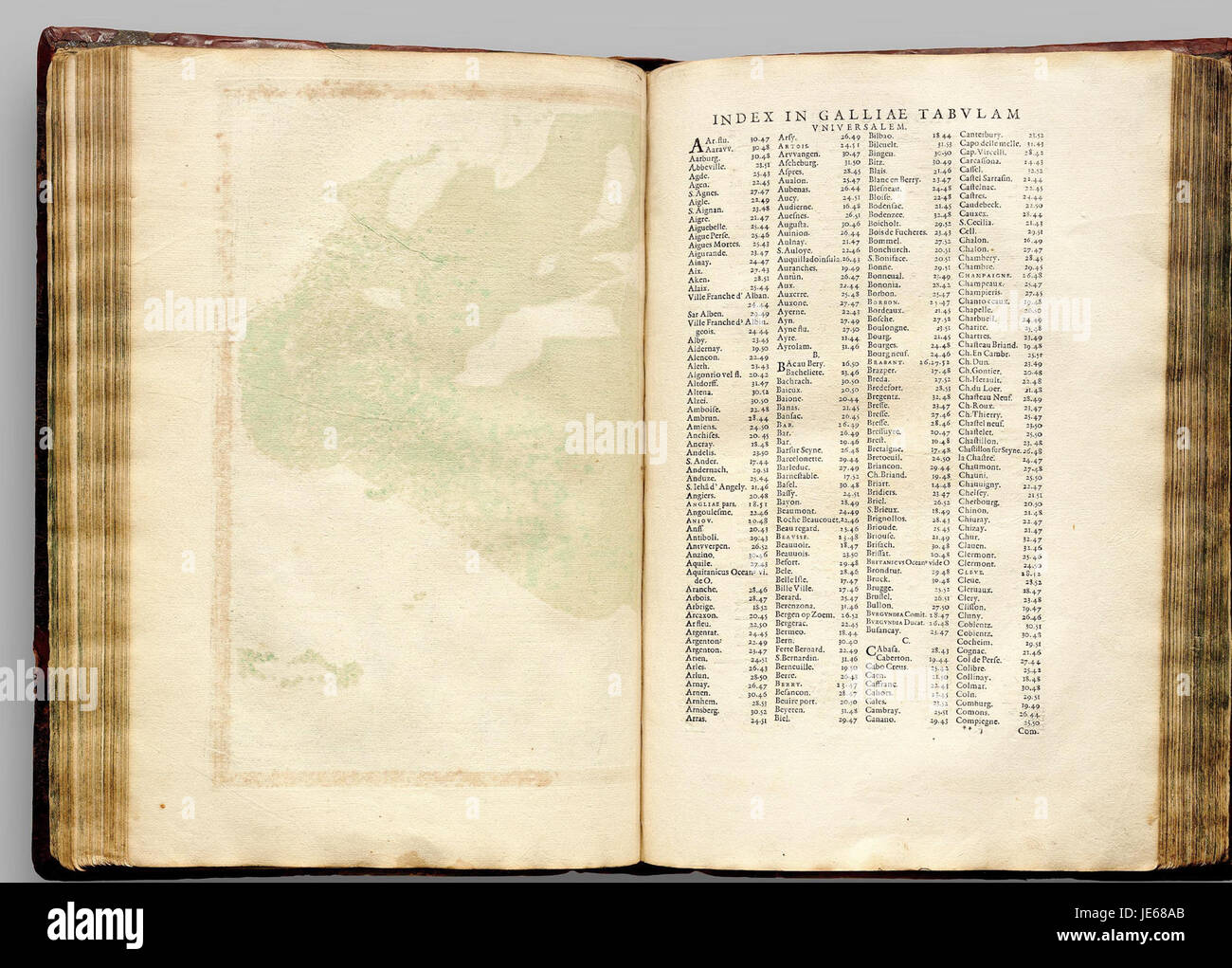 Die Atlas Cosmographicae von Gerardus Mercator, die im 16. Jahrhundert veröffentlicht wurde, ist ...
