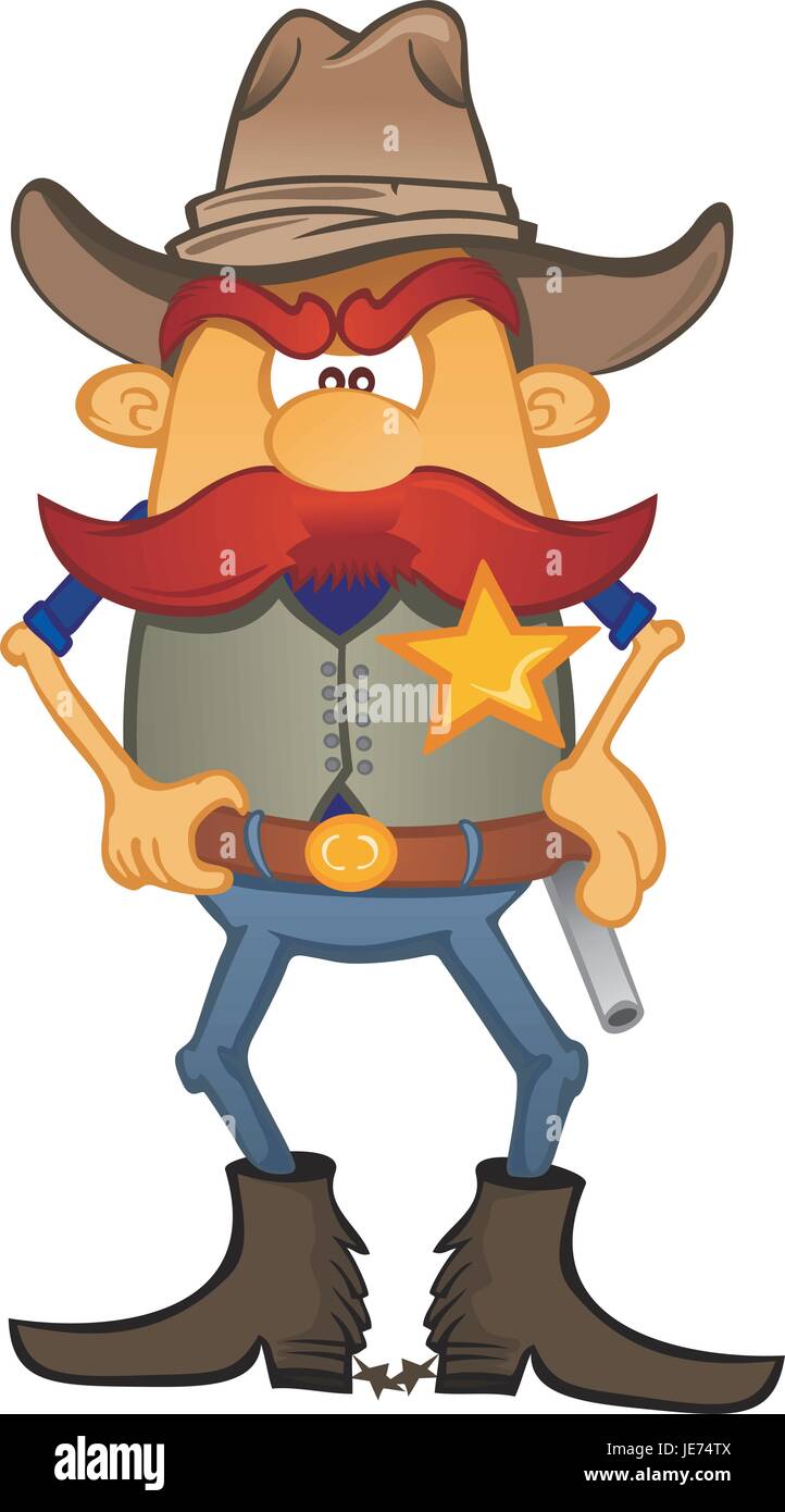 Cowboy mit sporen Stock-Vektorgrafiken kaufen - Alamy