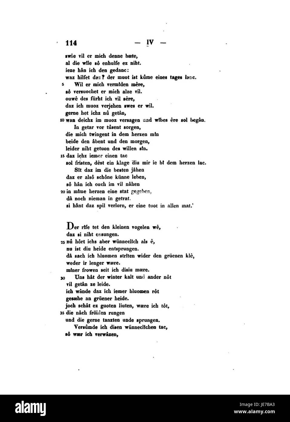 Mittelalterliche deutsche poesie -Fotos und -Bildmaterial in hoher ...