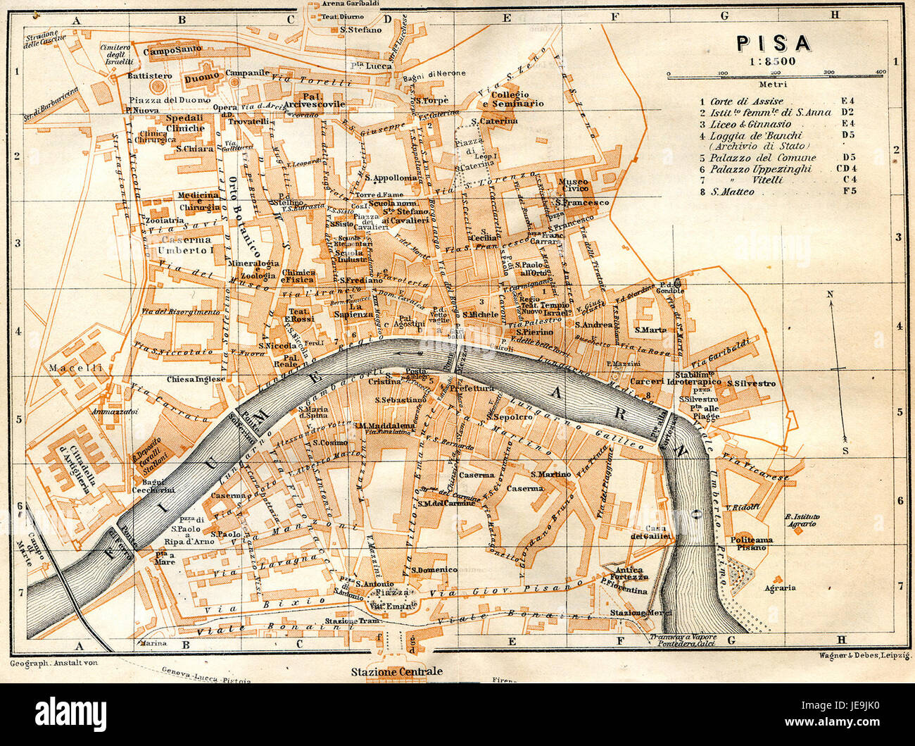 Pisa mappa antica -Fotos und -Bildmaterial in hoher Auflösung – Alamy