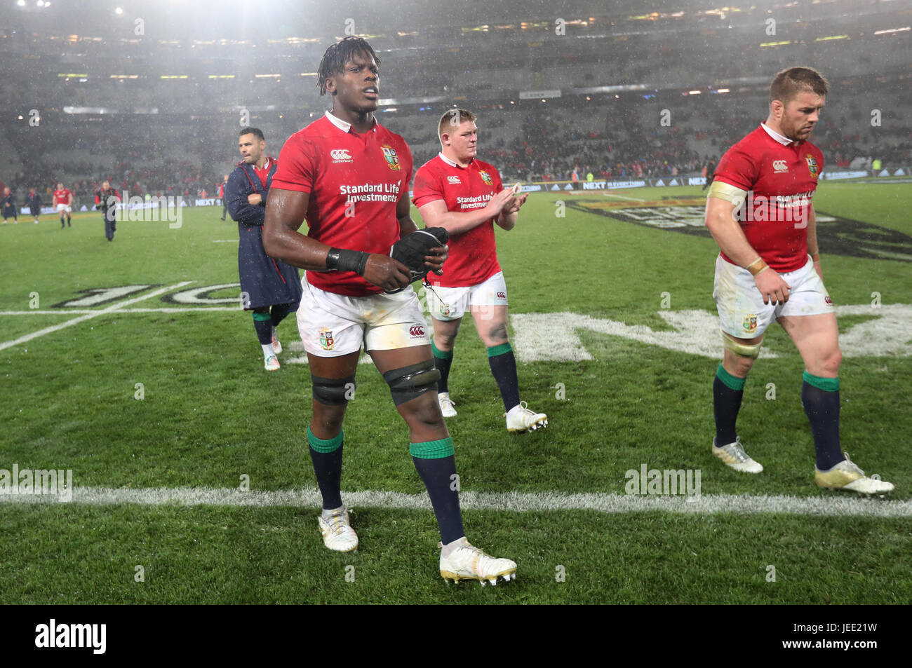 Britische und irische Löwen Maro Itoje verlässt das Feld nach dem ...