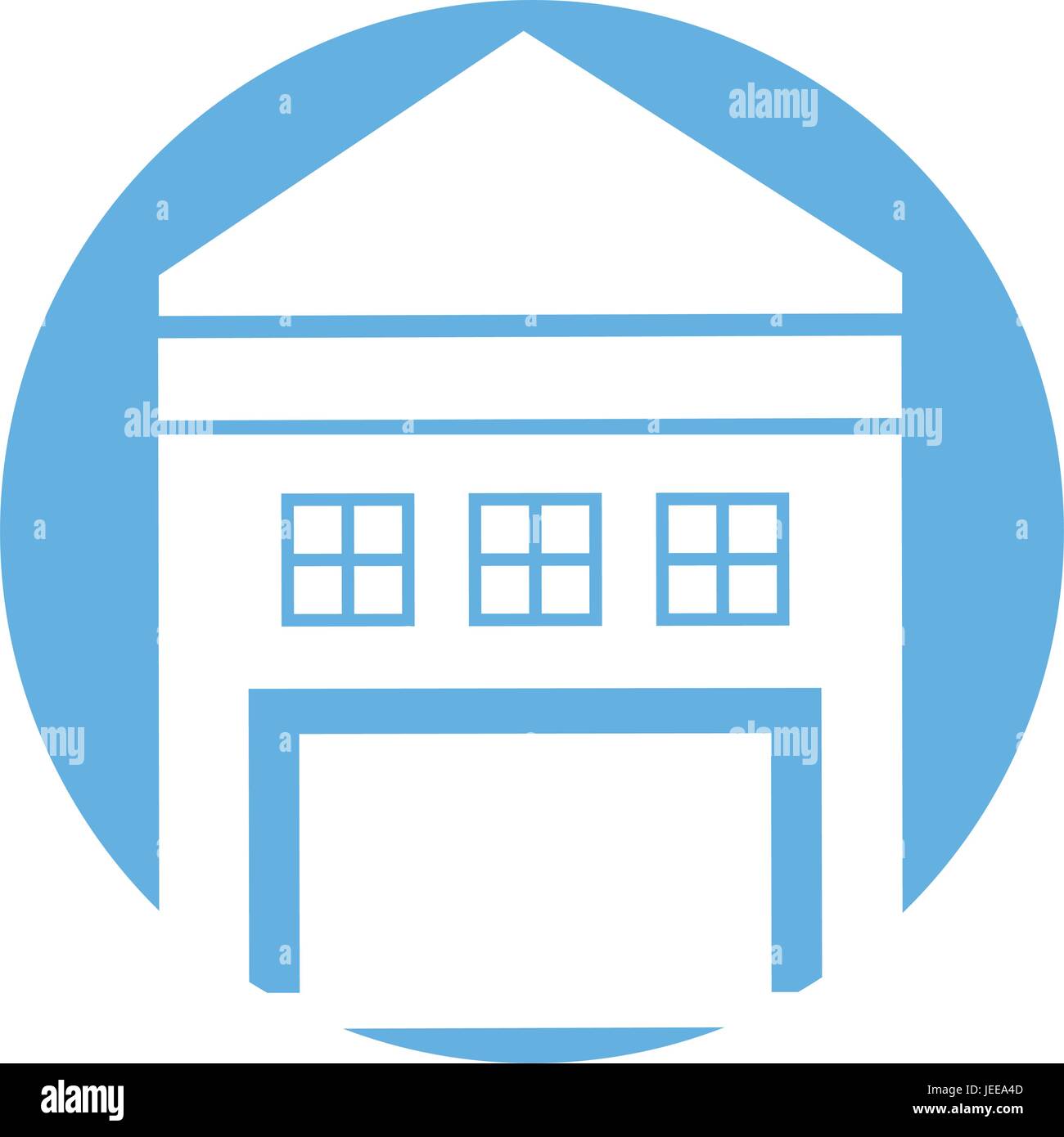 Warehouse Building Logistic Icon Stockfotos & Warehouse Building ...