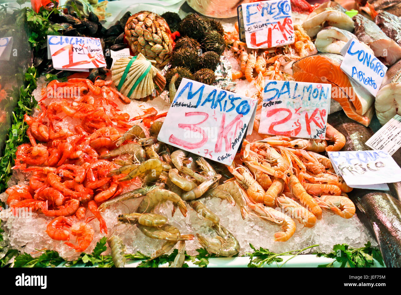 Fresh fish valencia central market -Fotos und -Bildmaterial in hoher ...