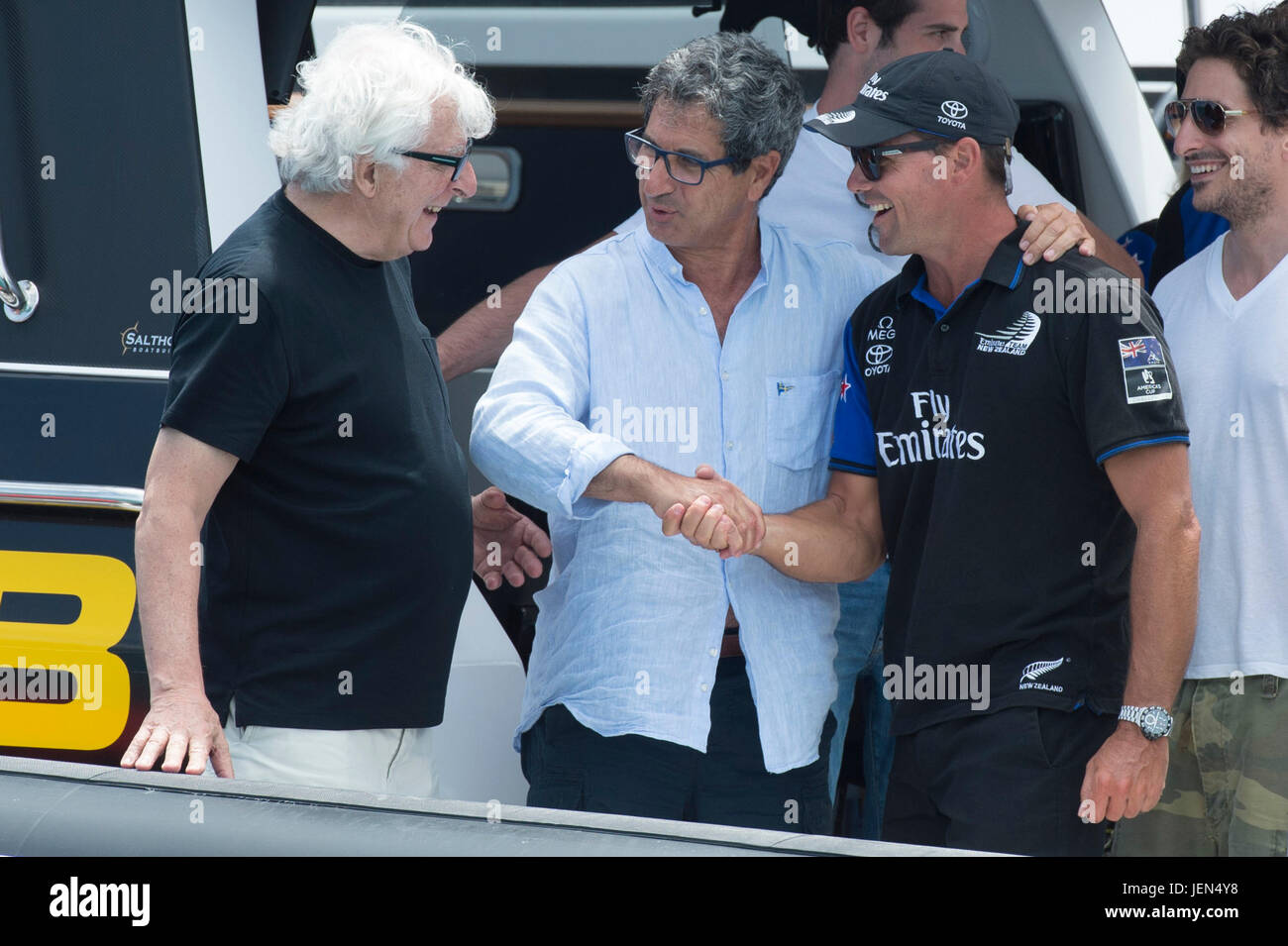 Toller Sound, Bermuda. 26. Juni 2017. Prada-Besitzer Patrizzio Bertelli ...