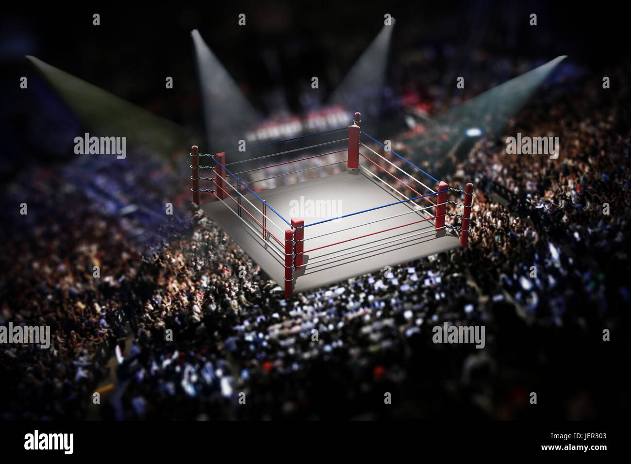 Boxing ring 3d illustration -Fotos und -Bildmaterial in hoher Auflösung ...