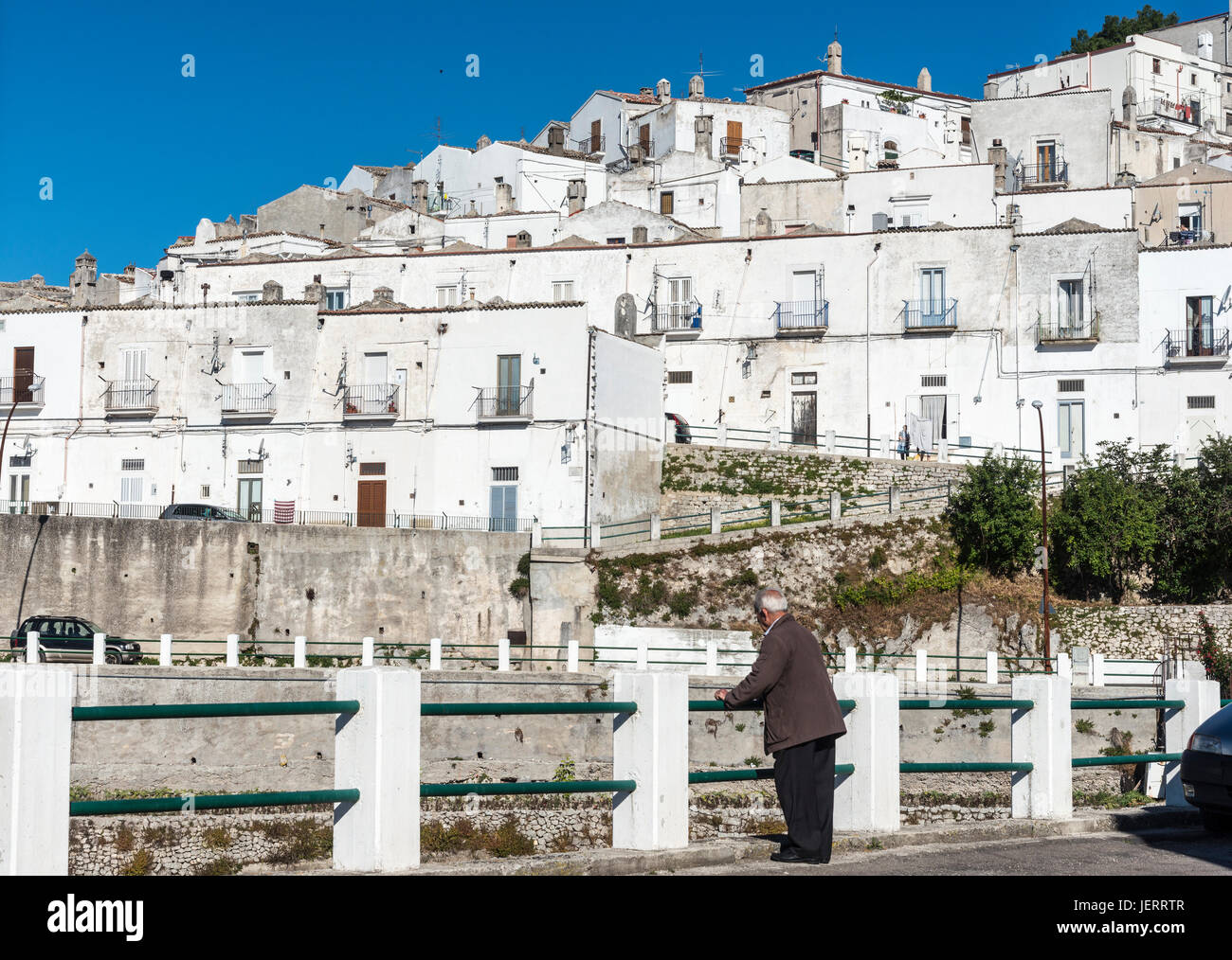 Rione Junno Bezirk des Monte Saint'Angelo auf der Gargano Halbinsel ...