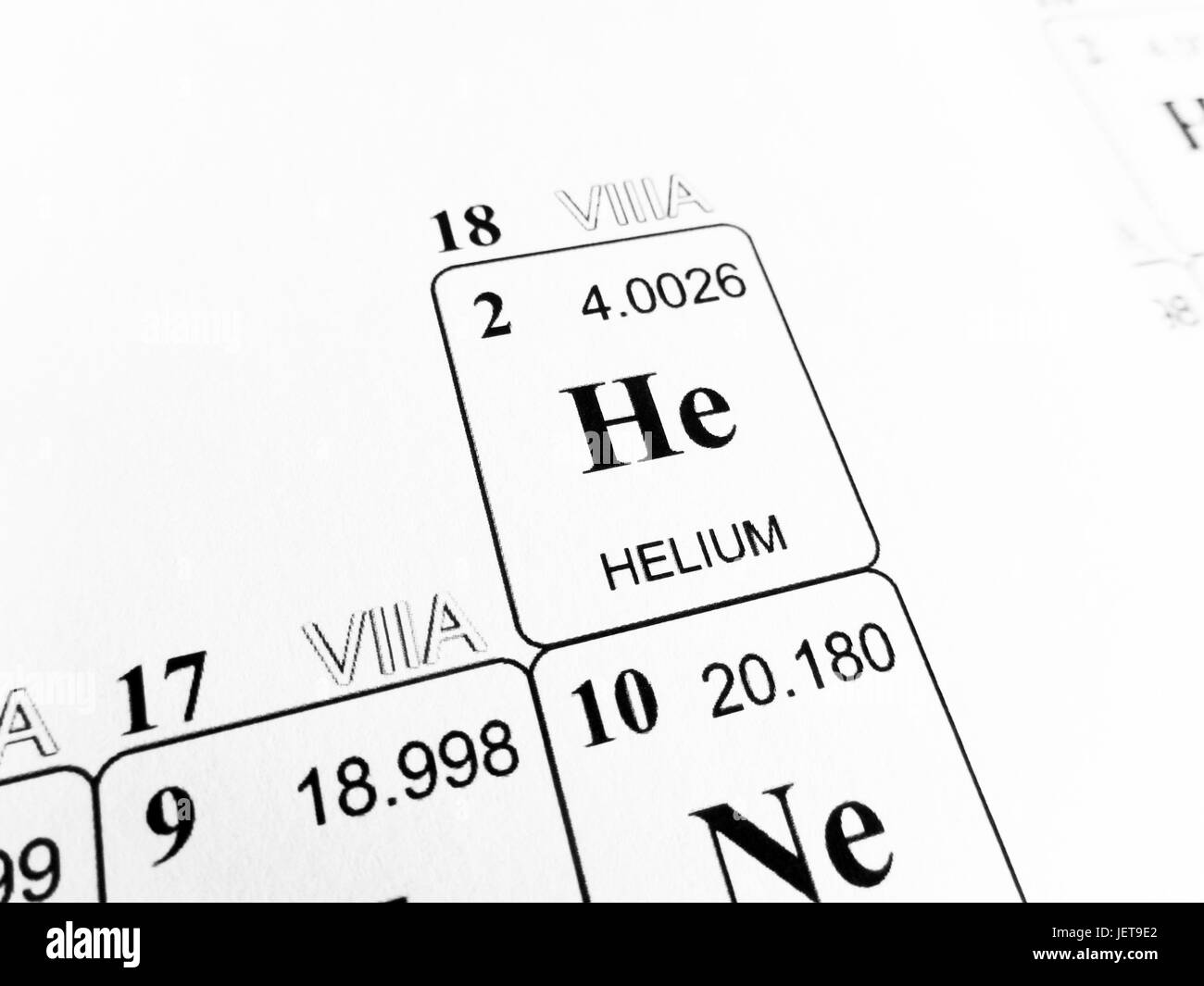 Helium chemical element periodic table -Fotos und -Bildmaterial in ...