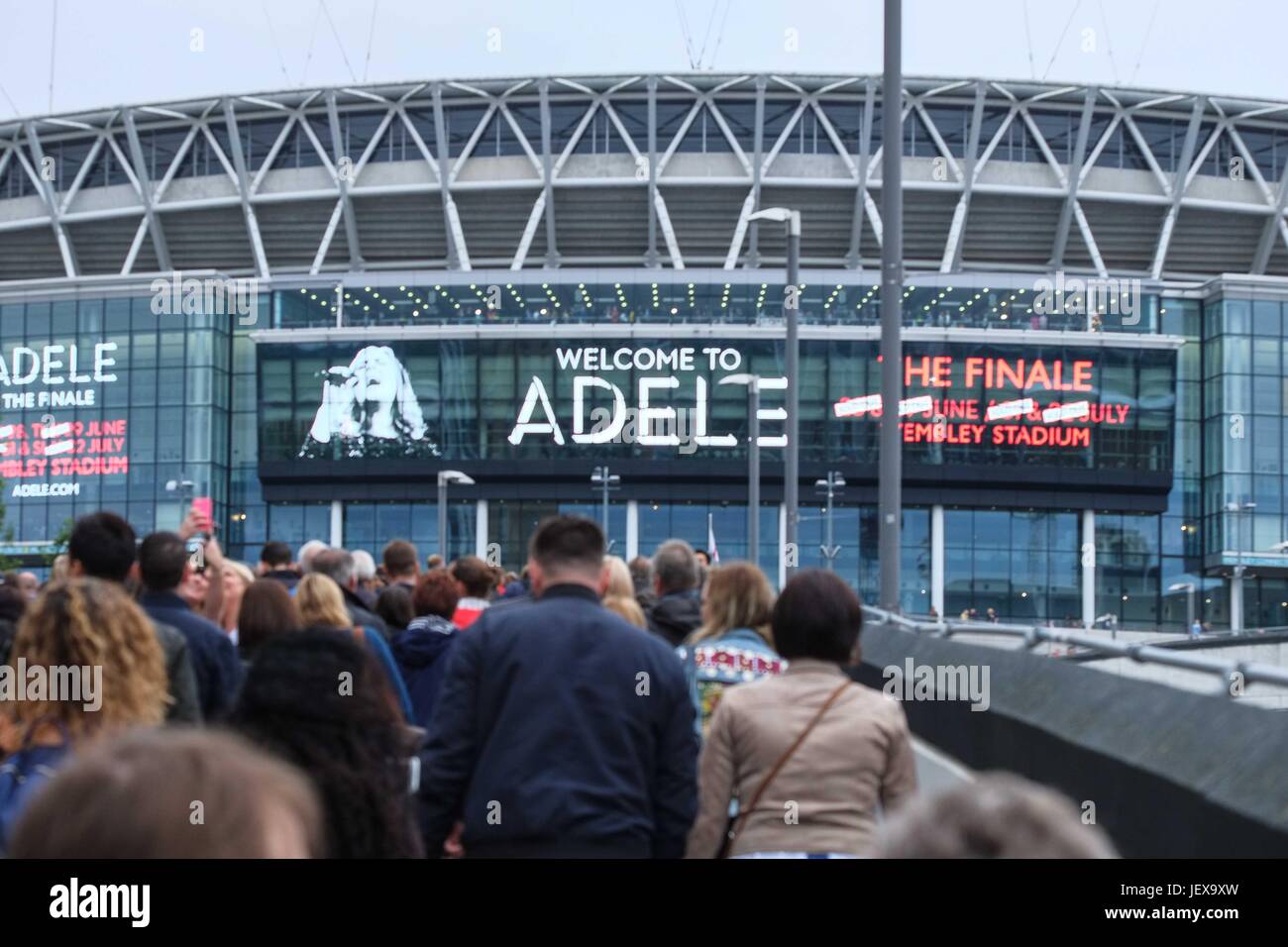 London, UK. 28. Juni 2017. Adele endet ihre Welttournee namens The Finale mit vier Konzerte im ...