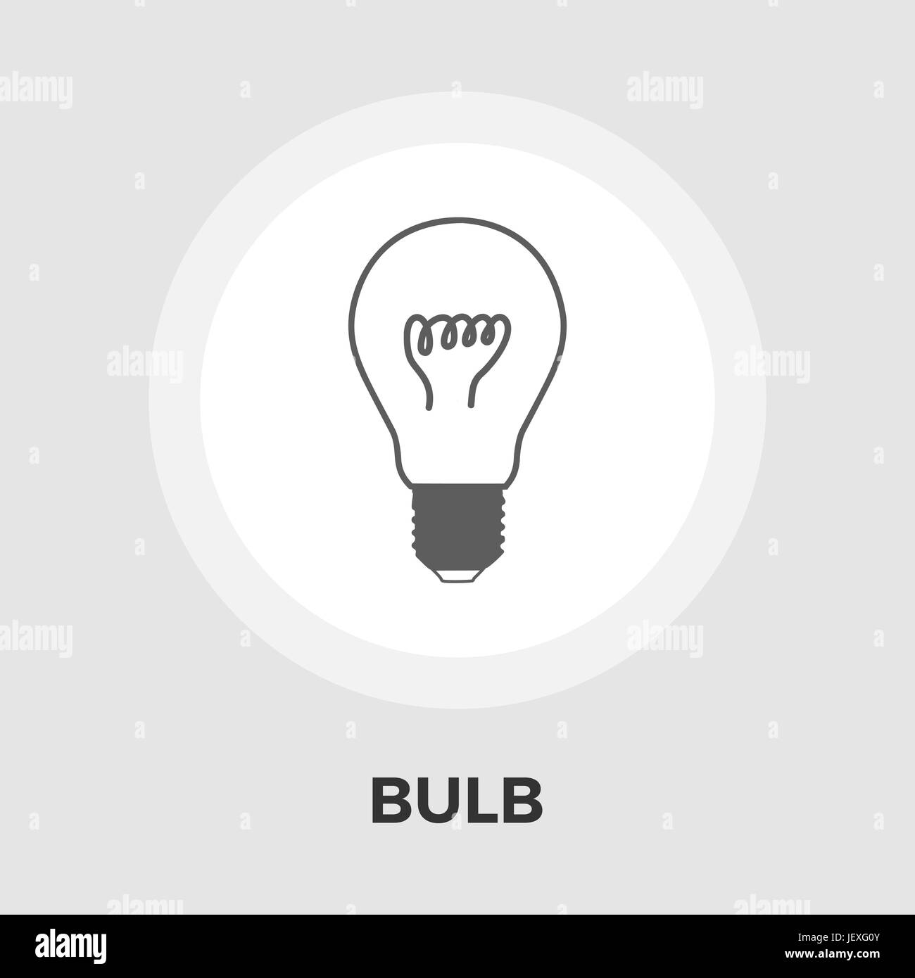Glühlampe Symbol Vektor. Flache Symbol auf dem weißen Hintergrund ...