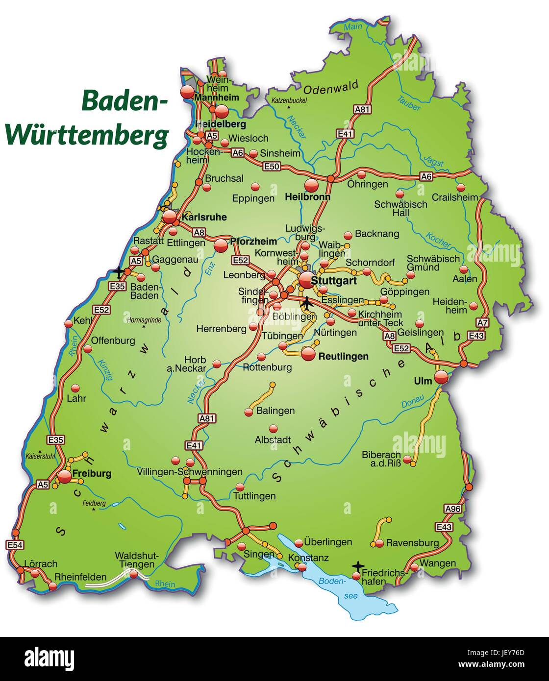 Verkehr, Transport, Autobahn, Autobahn, Karte, Staat, Schnellstrassen ...