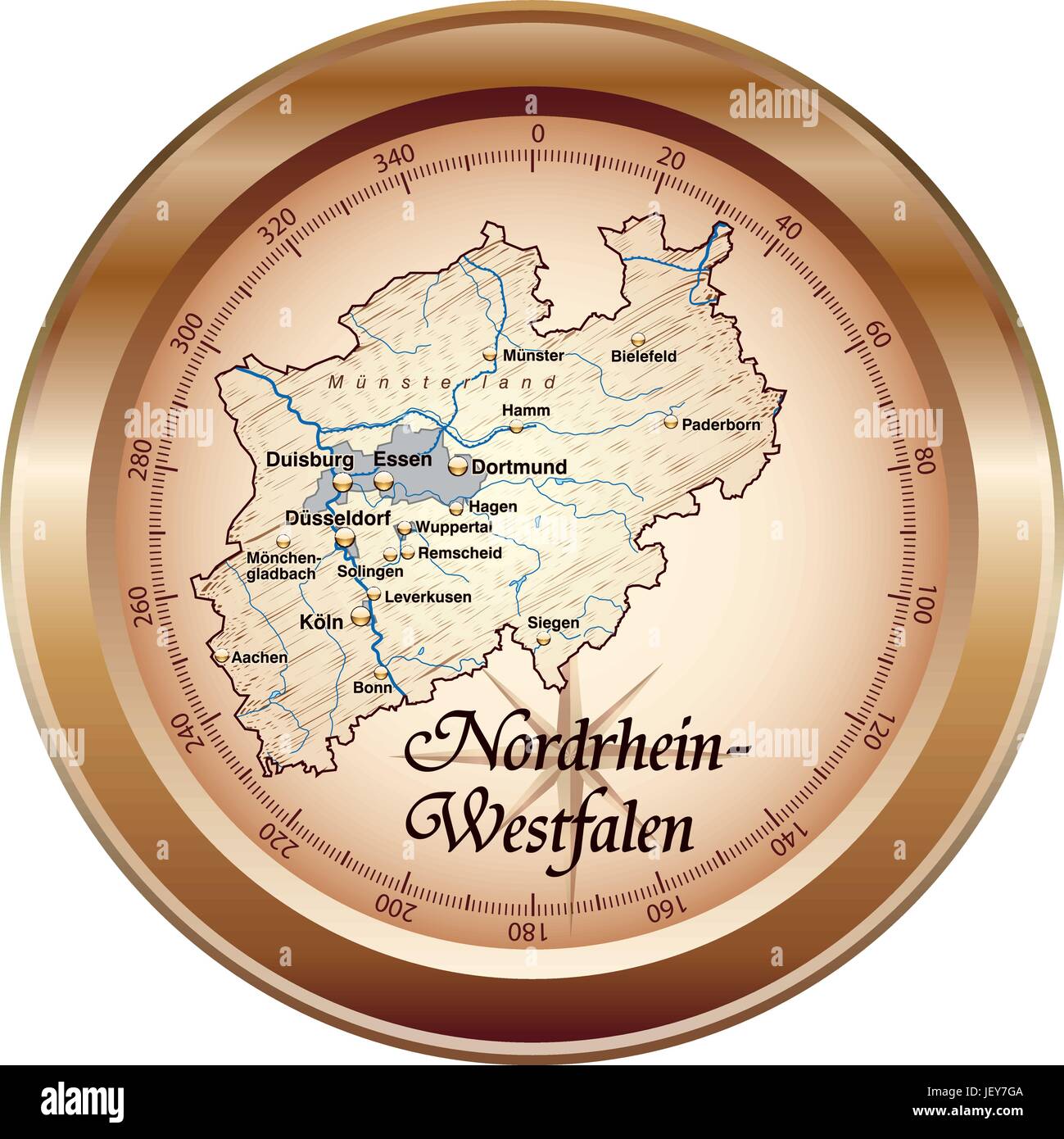 Fabelhafte Karte Von Nordrhein Westfalen Bilder