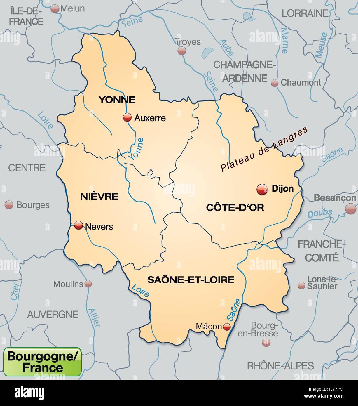 Burgund karte -Fotos und -Bildmaterial in hoher Auflösung – Alamy