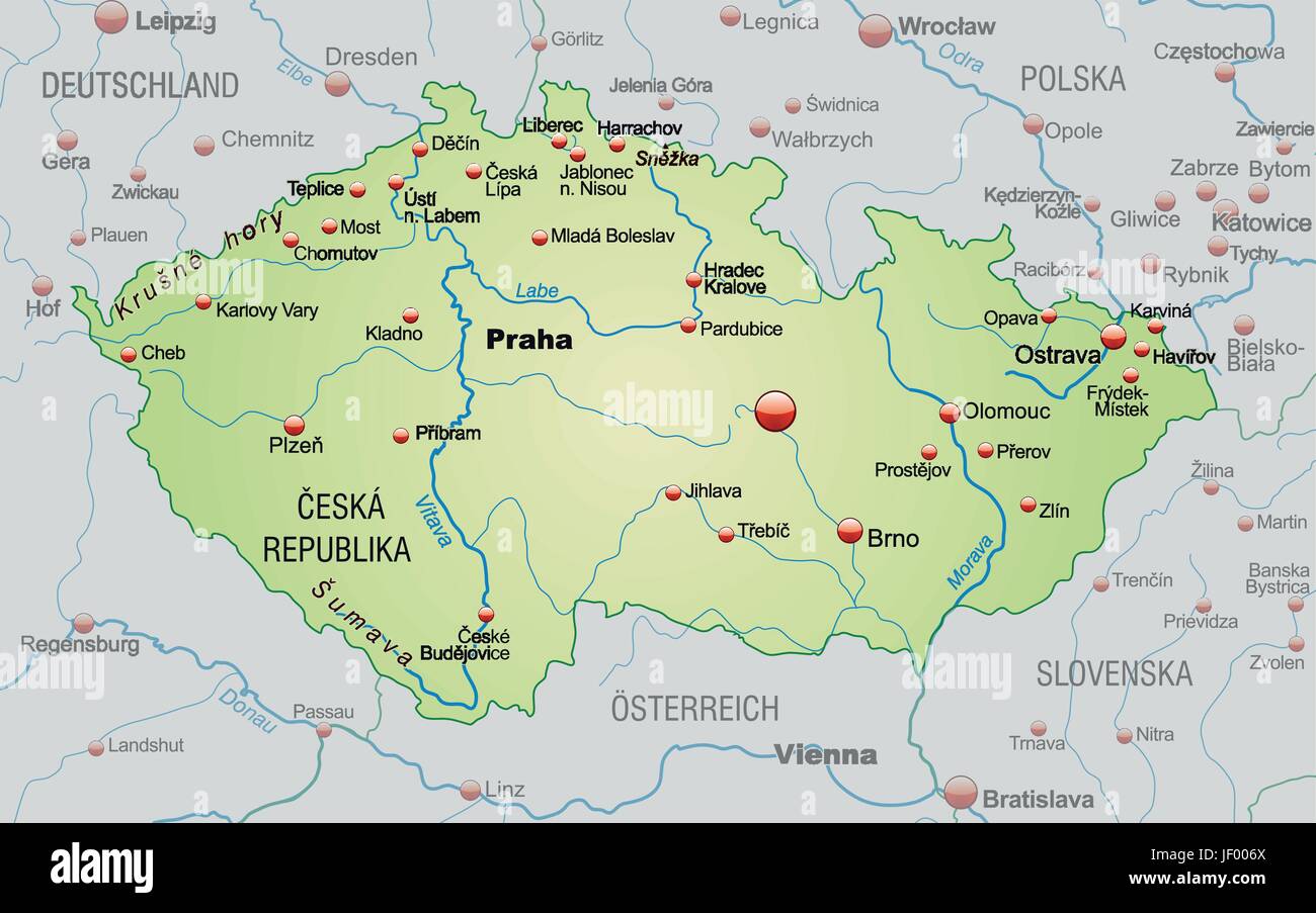 Czech republic map -Fotos und -Bildmaterial in hoher Auflösung – Alamy
