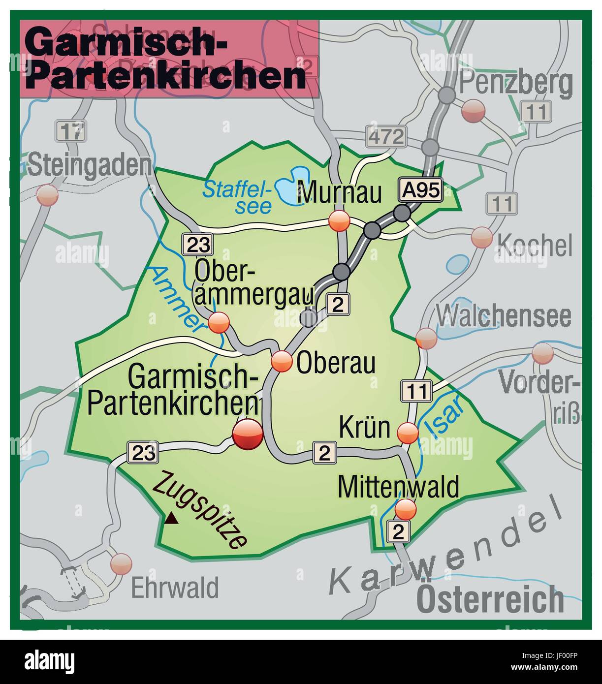 Karte Von Garmisch Partenkirchen