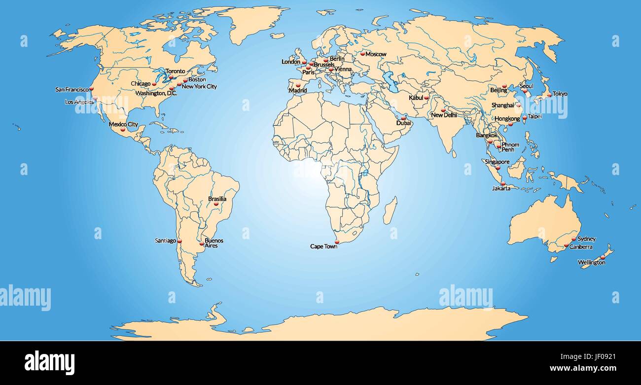 Planet Erde Karte Poster Mit "The World Map Die Weltkarte Planet Erde