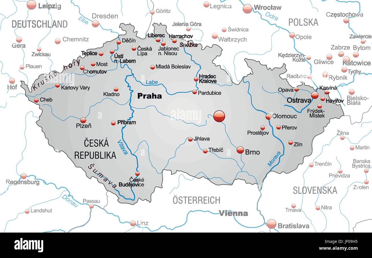 Karte, Atlas, Karte der Welt, Karte, Grenze, Karte, Tschechien, Synopse ...