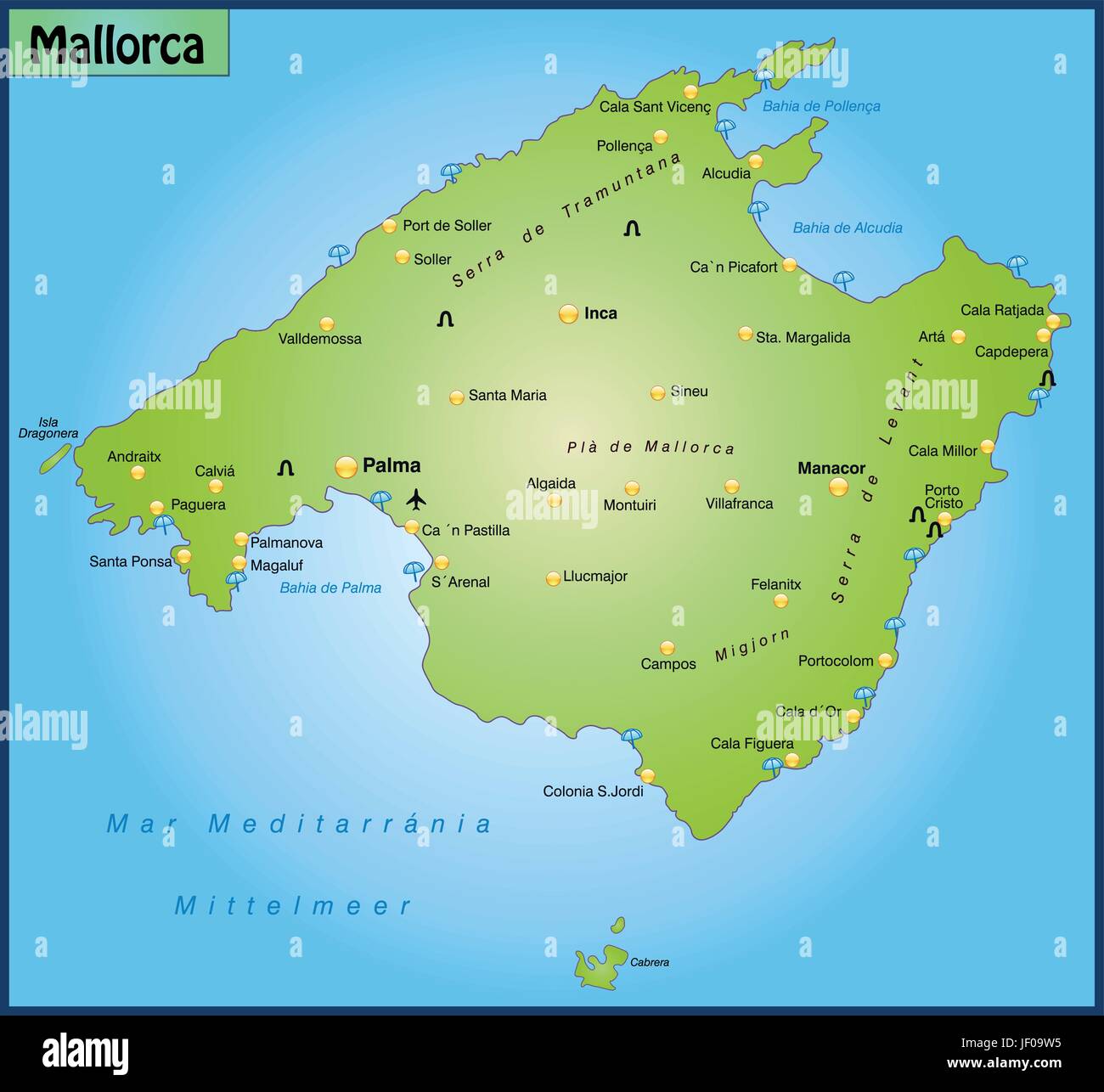 Karte, Atlas, Karte der Welt, Karte, Mallorca, Grenze, Karte, Synopse, Grenzen Stock ...