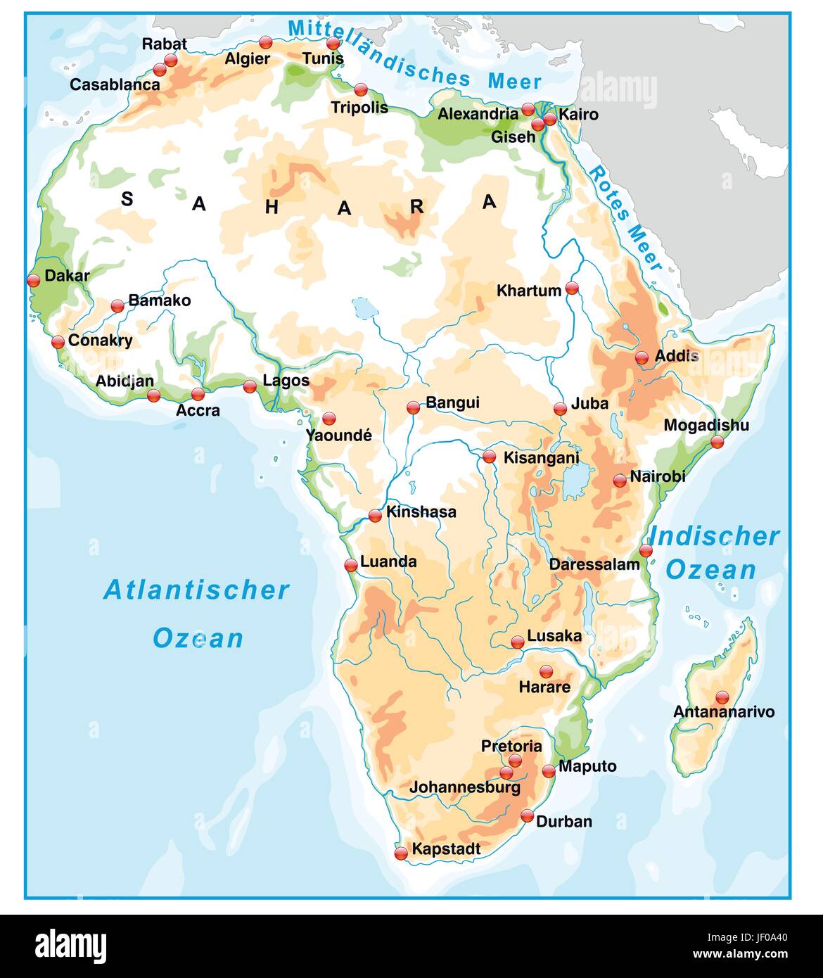 Karte, Atlas, Karte der Welt, Karte, Afrika, Grenze, Karte, Synopse ...