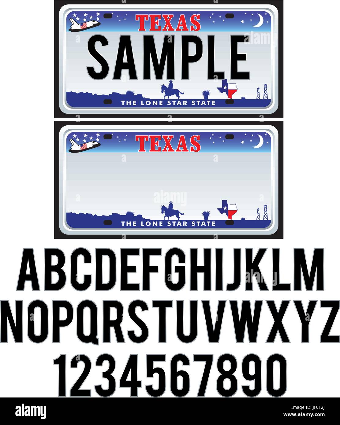Texas License Plate Stockfotos und -bilder Kaufen - Alamy