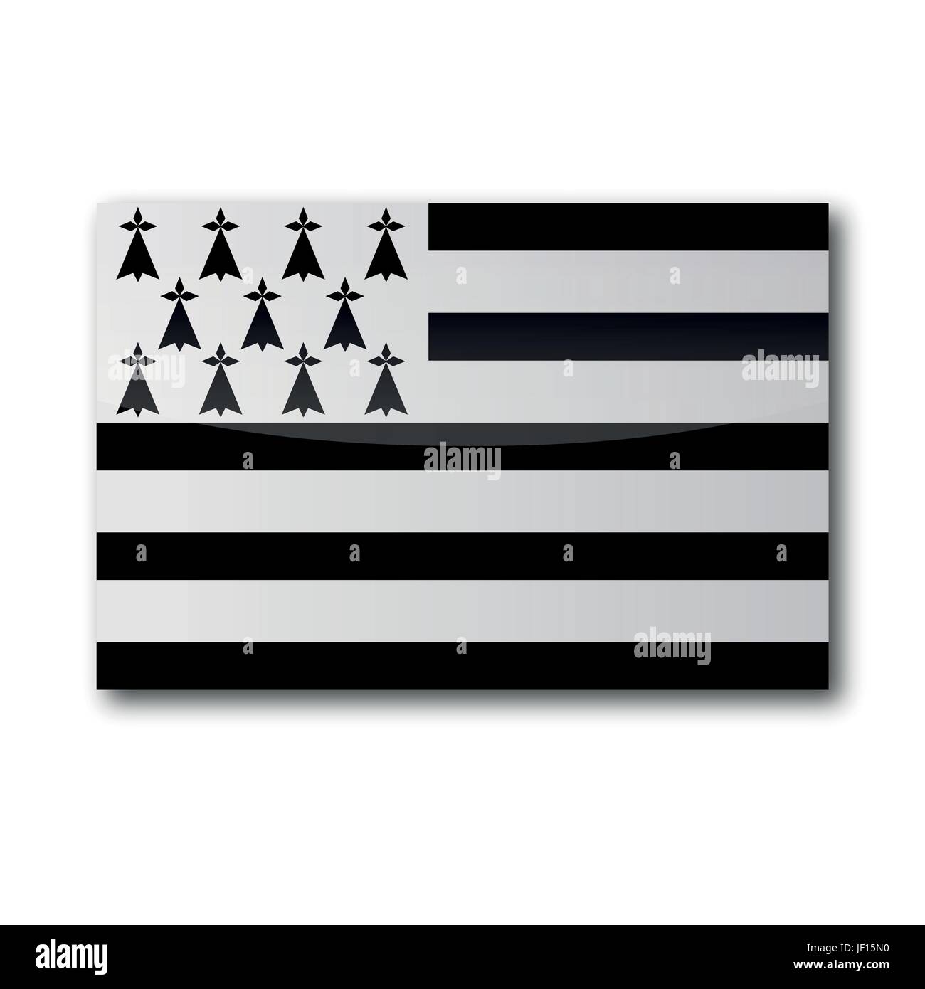 Bretonische flagge Stock-Vektorgrafiken kaufen - Alamy