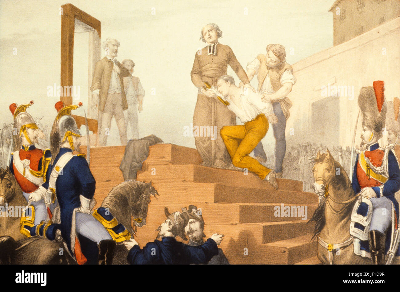 Französische Revolution, Guillotine Stockfotografie - Alamy
