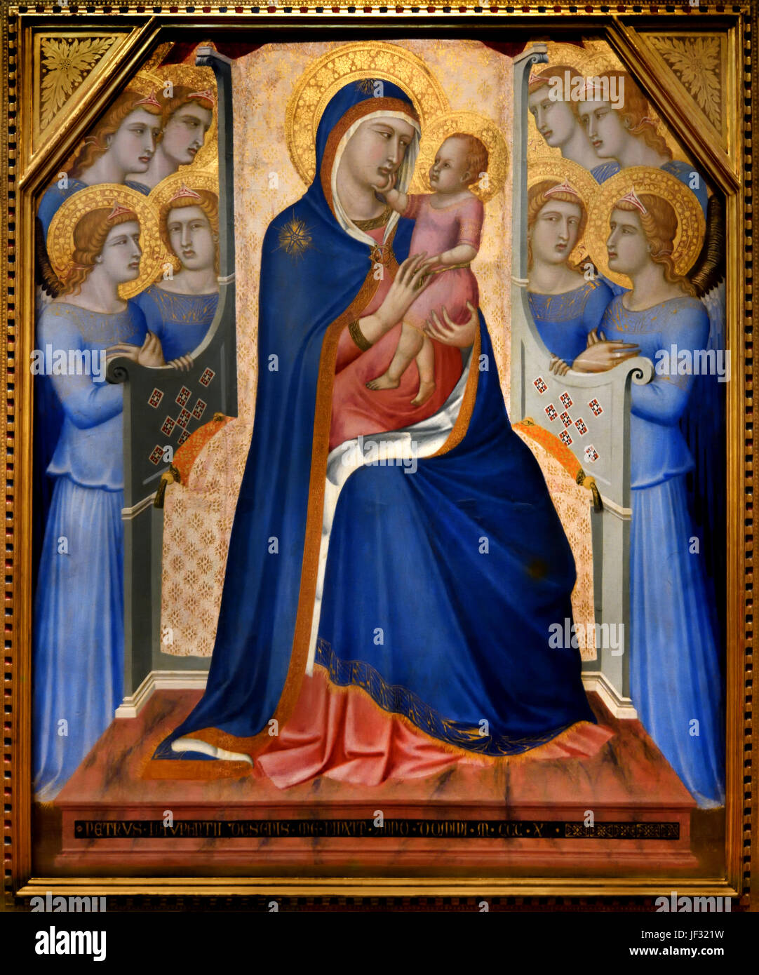 Madonna und kind mit engeln von pietro lorenzetti gemalt -Fotos und -Bildmaterial in hoher ...
