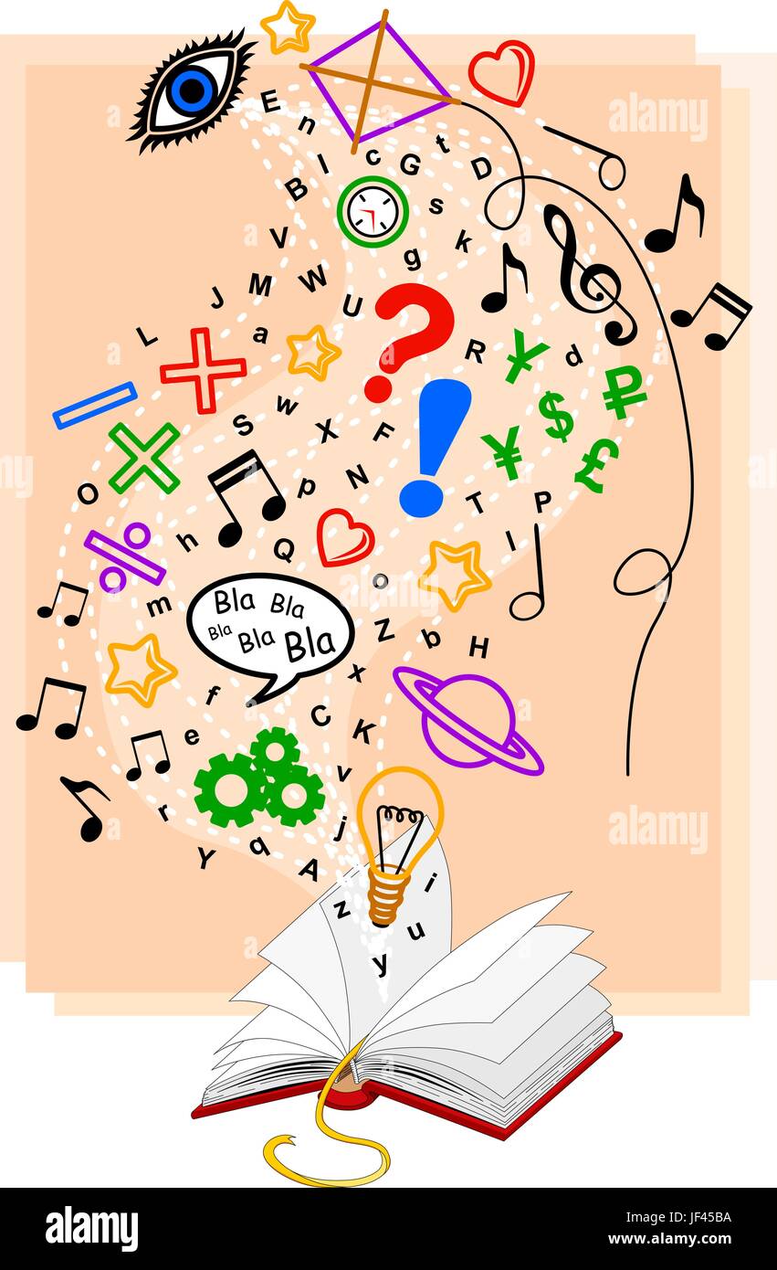 Symbole der weisheit und des wissens Stock-Vektorgrafiken kaufen - Alamy