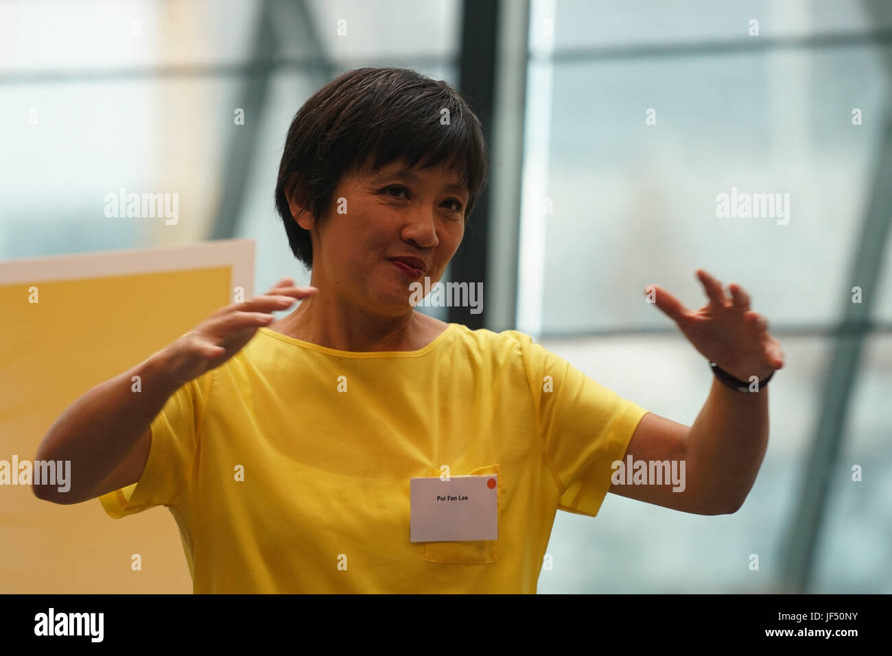 Rathaus, London, Uk, 29. Juni 2017. BBC Kinder TV Moderatoren Pui Fan ...